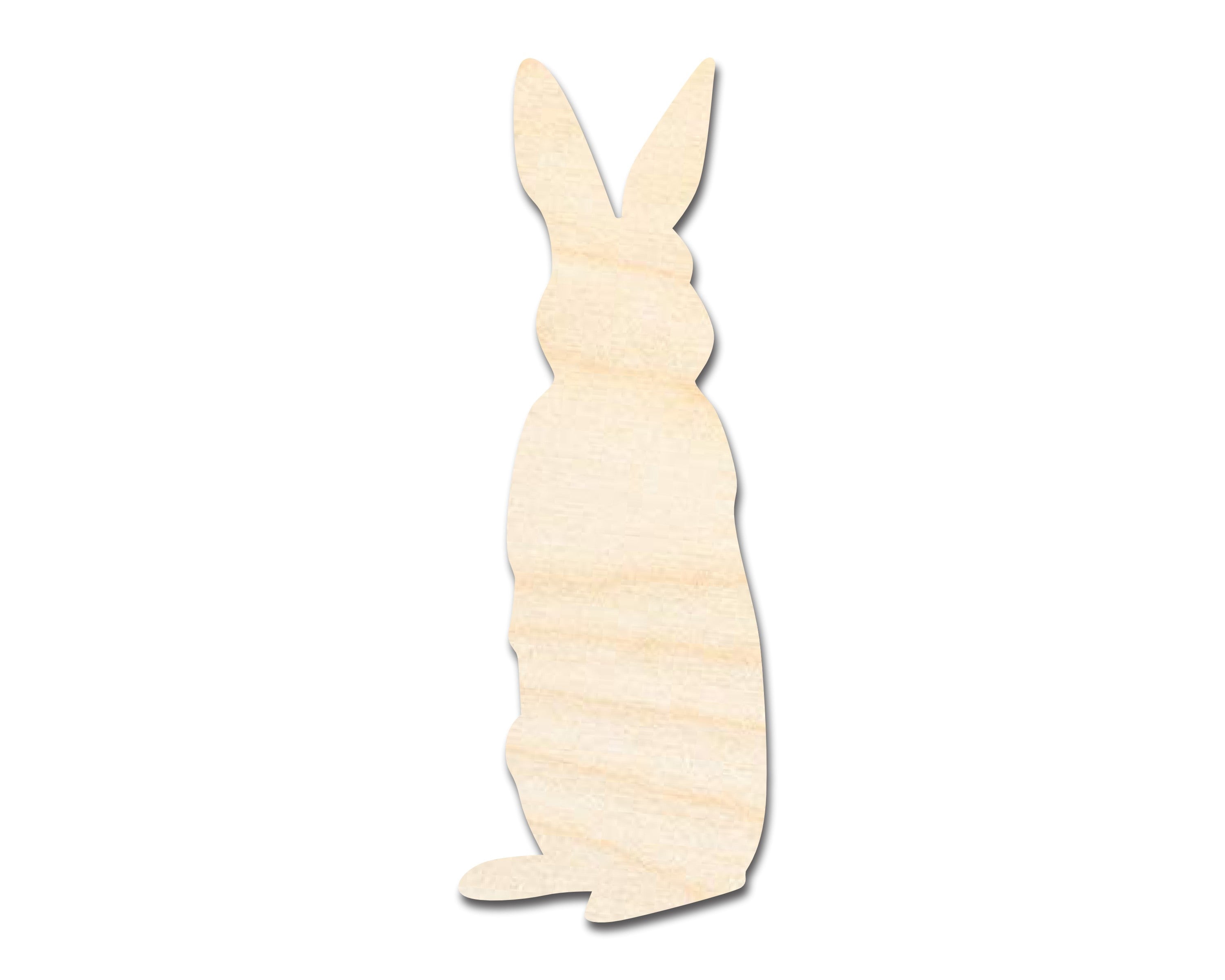 Unfinished Wood Standing Bunny Shape - Easter Spring Garden Craft - up ...