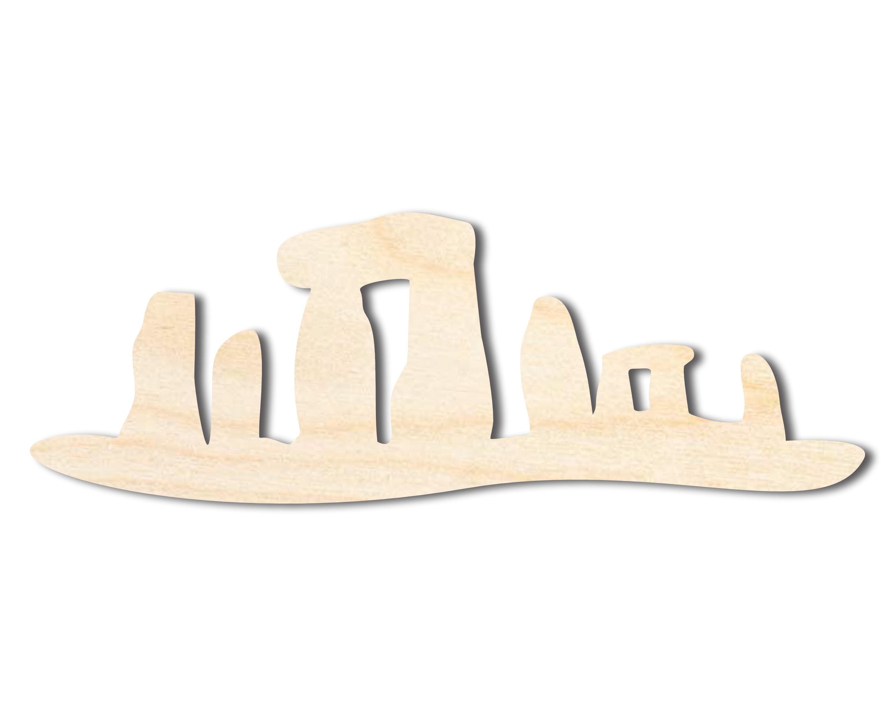 Unfinished Wood Standing Stones Shape | Craft Cutout | up to 46" DIY 8 ...