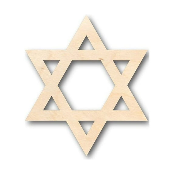 Unfinished Wood Star of David Israel Shape - Hanukkah - Craft - up to 46" DIY 46" / 3/4 ...