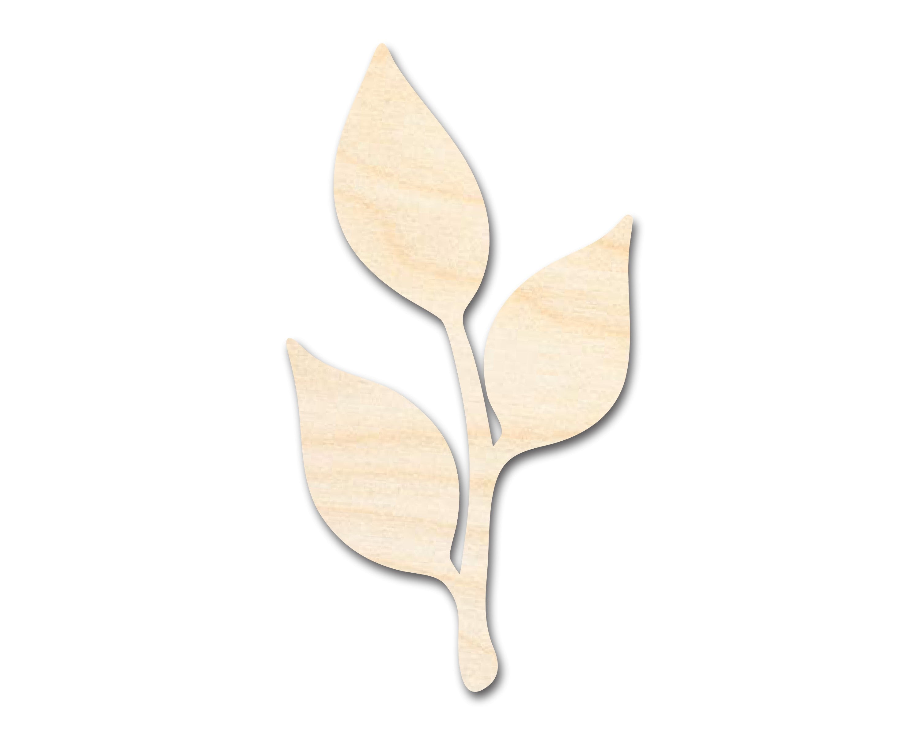 Unfinished Wood Stem and Leaf Shape - Plant Craft - up to 46" DIY 18 ...