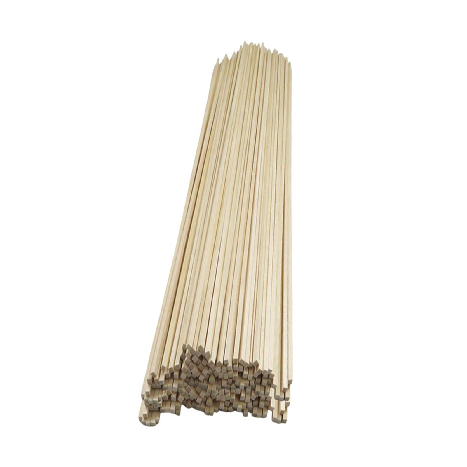 Unfinished Wood Sticks, Hardwood Strips Arts Multipurpose Dowel Strips ...