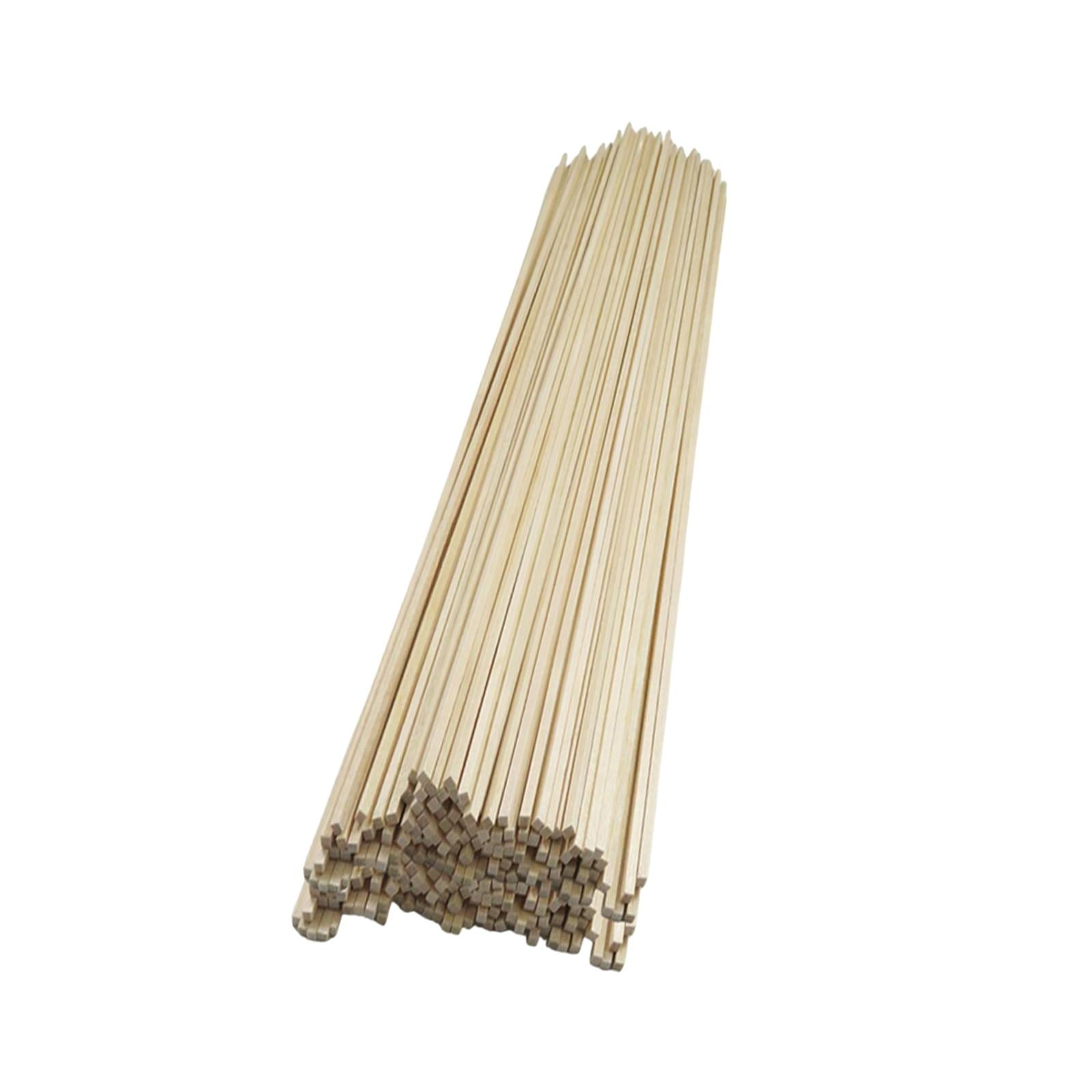 Unfinished Wood Sticks Long Dowel Strips Carving Hardwood Strips, DIY ...