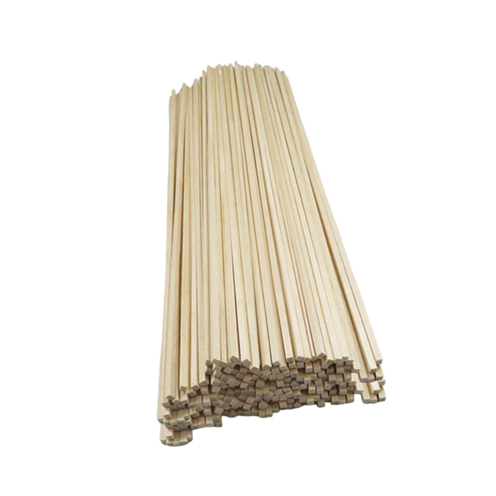 Unfinished Wood Sticks, Wooden Craft Dowel Sticks Long Dowel Strips for ...