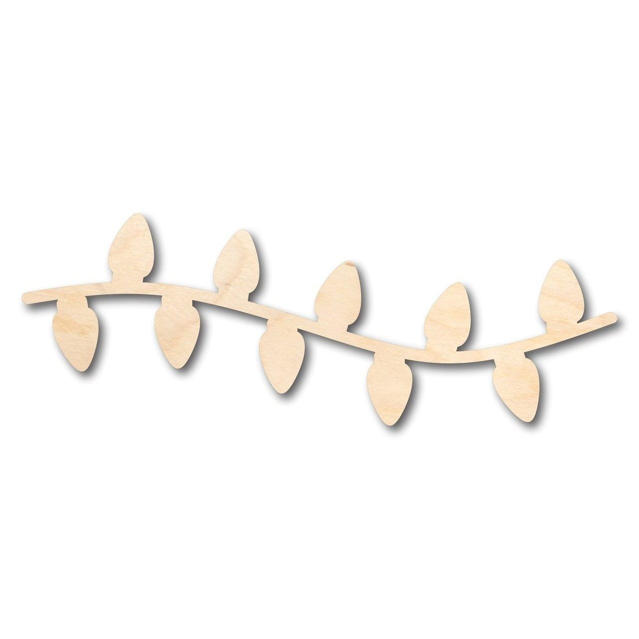 Unfinished Wood String of Lights Shape - Christmas - Craft - up to 46 ...