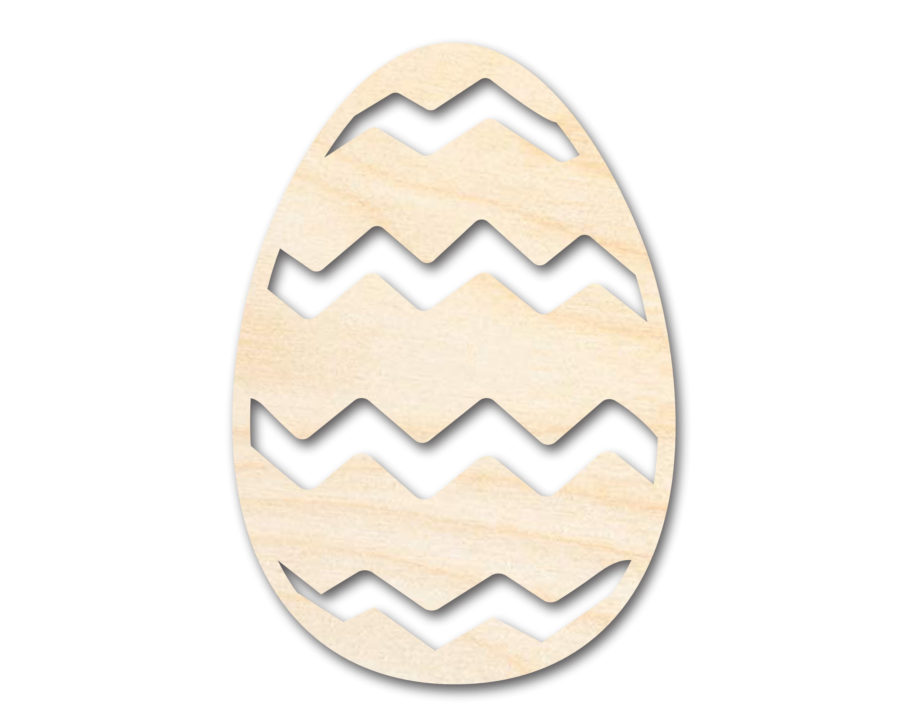 Unfinished Wood Striped Egg Shape - Easter Craft - up to 46" DIY 20 ...
