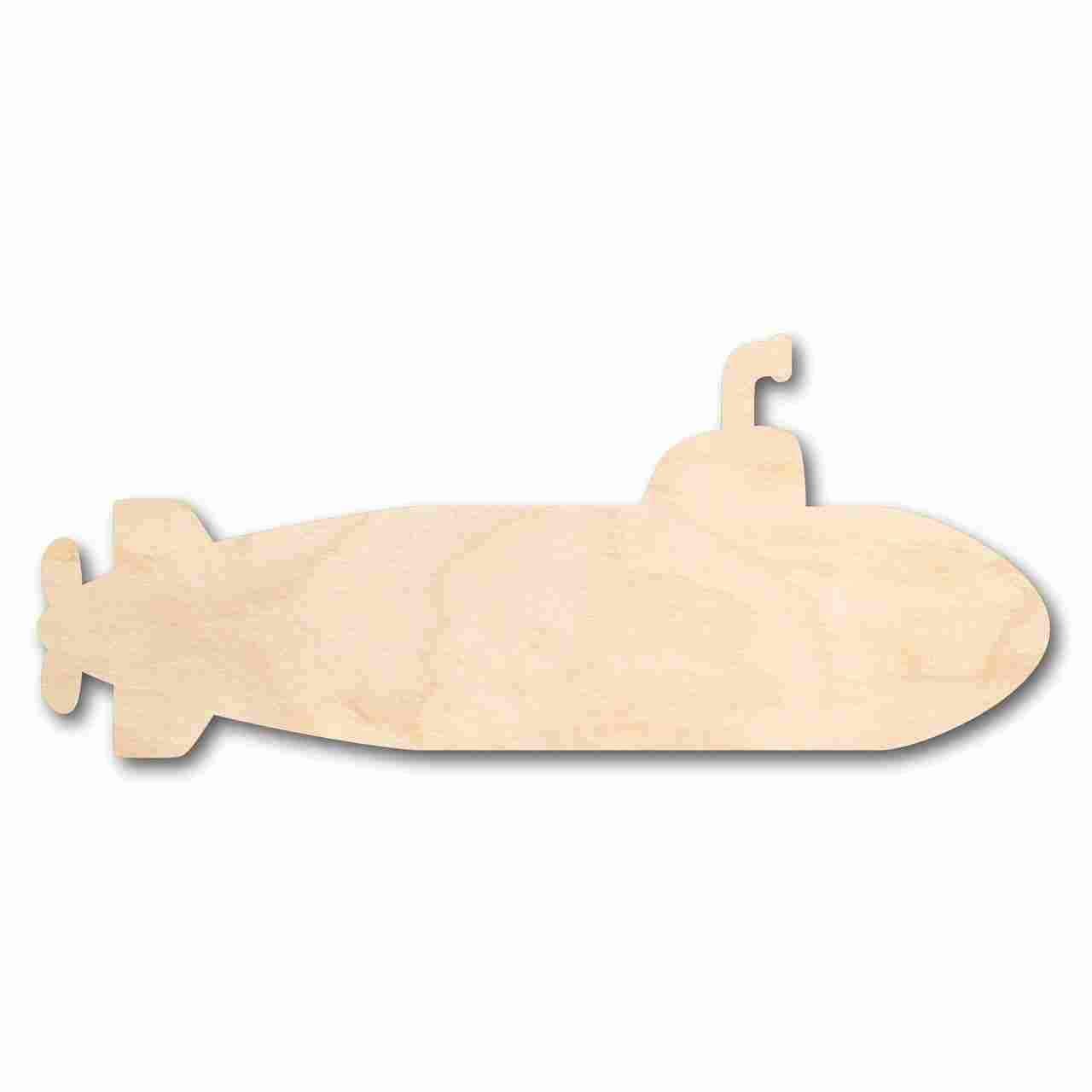 Unfinished Wood Submarine Shape - Ocean - Beach - Nursery - Craft - up ...