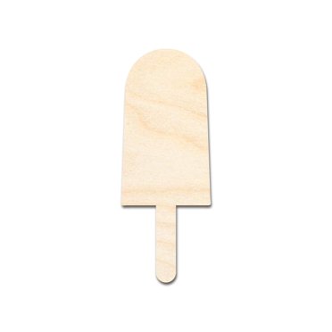 Popsicle Pop Wood Shape Unfinished Piece Cutout Craft DIY Projects - 6. ...