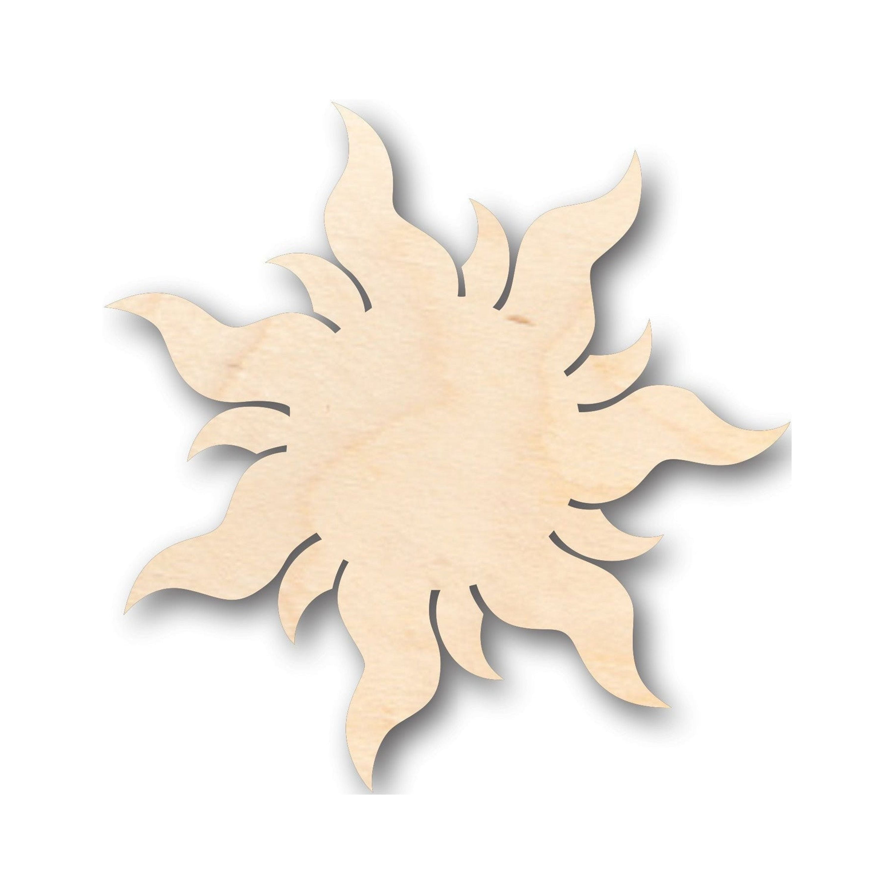 Unfinished Wood Sun Shape - Craft - up to 46" DIY 8" / 1/4" - Walmart.com