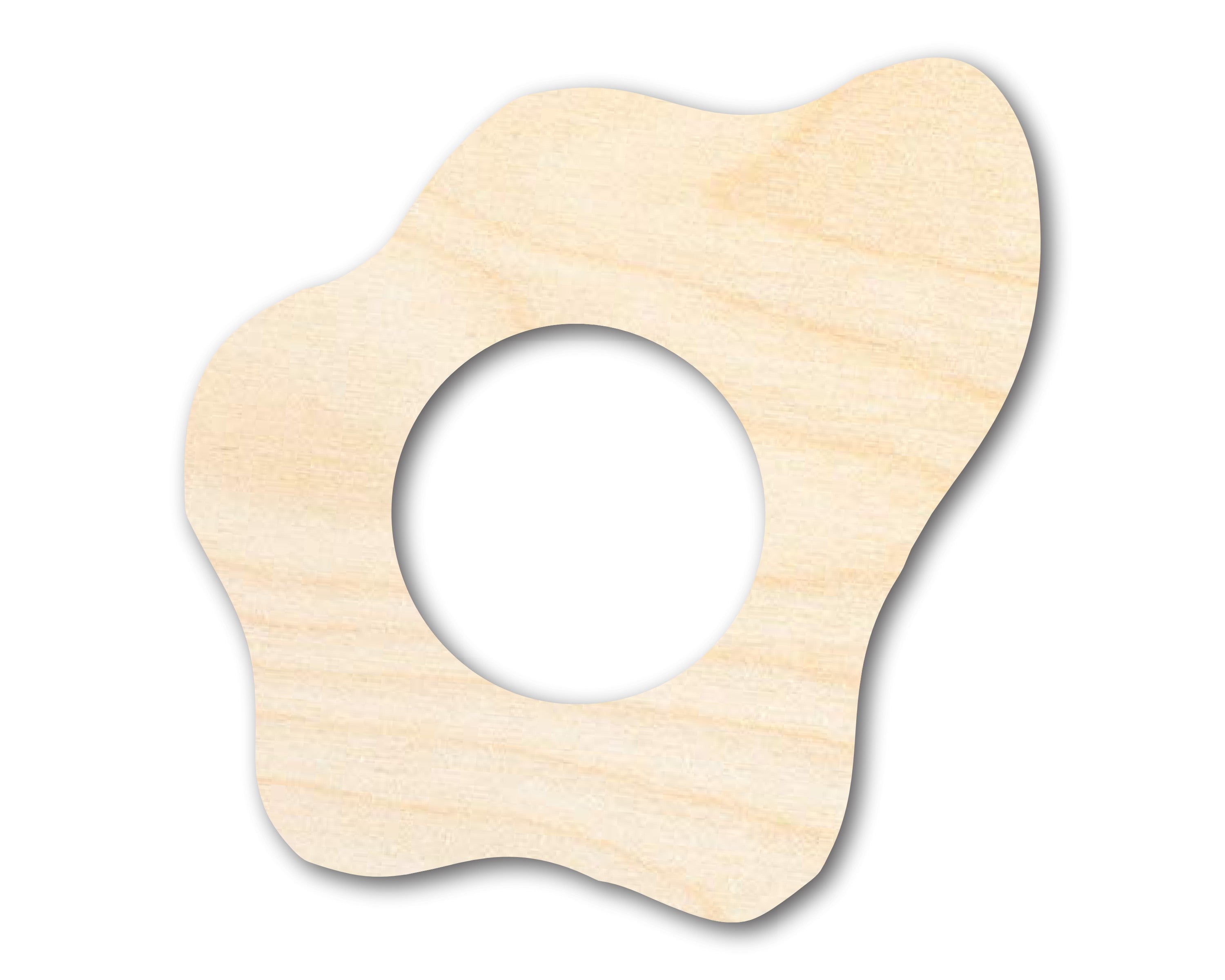 Unfinished Wood Sunny Side Up Egg Shape | DIY Craft Cutout 8" / 1/8 ...
