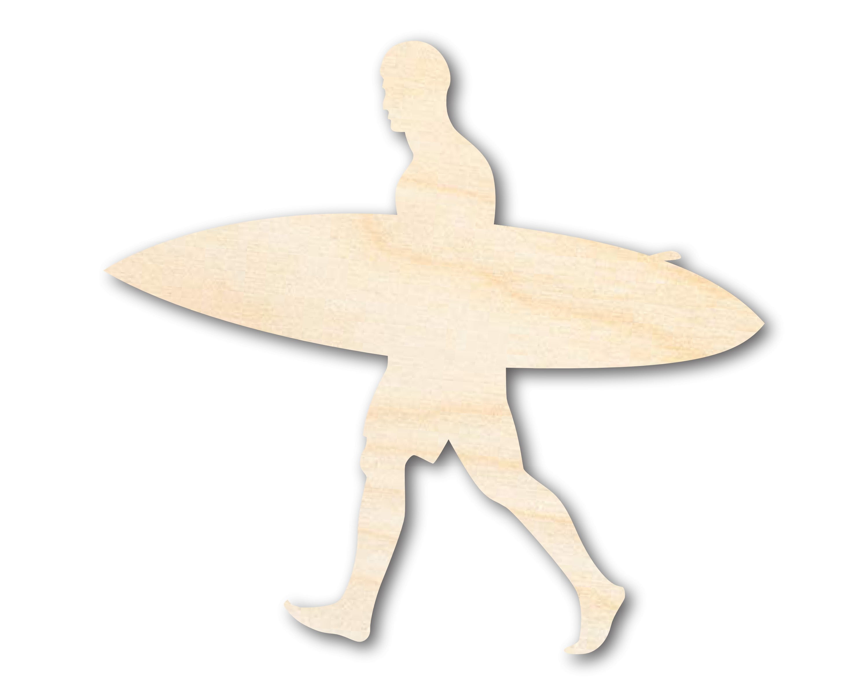 Unfinished Wood Surfer Guy Shape | DIY Craft Cutout | up to 46" DIY 18 ...