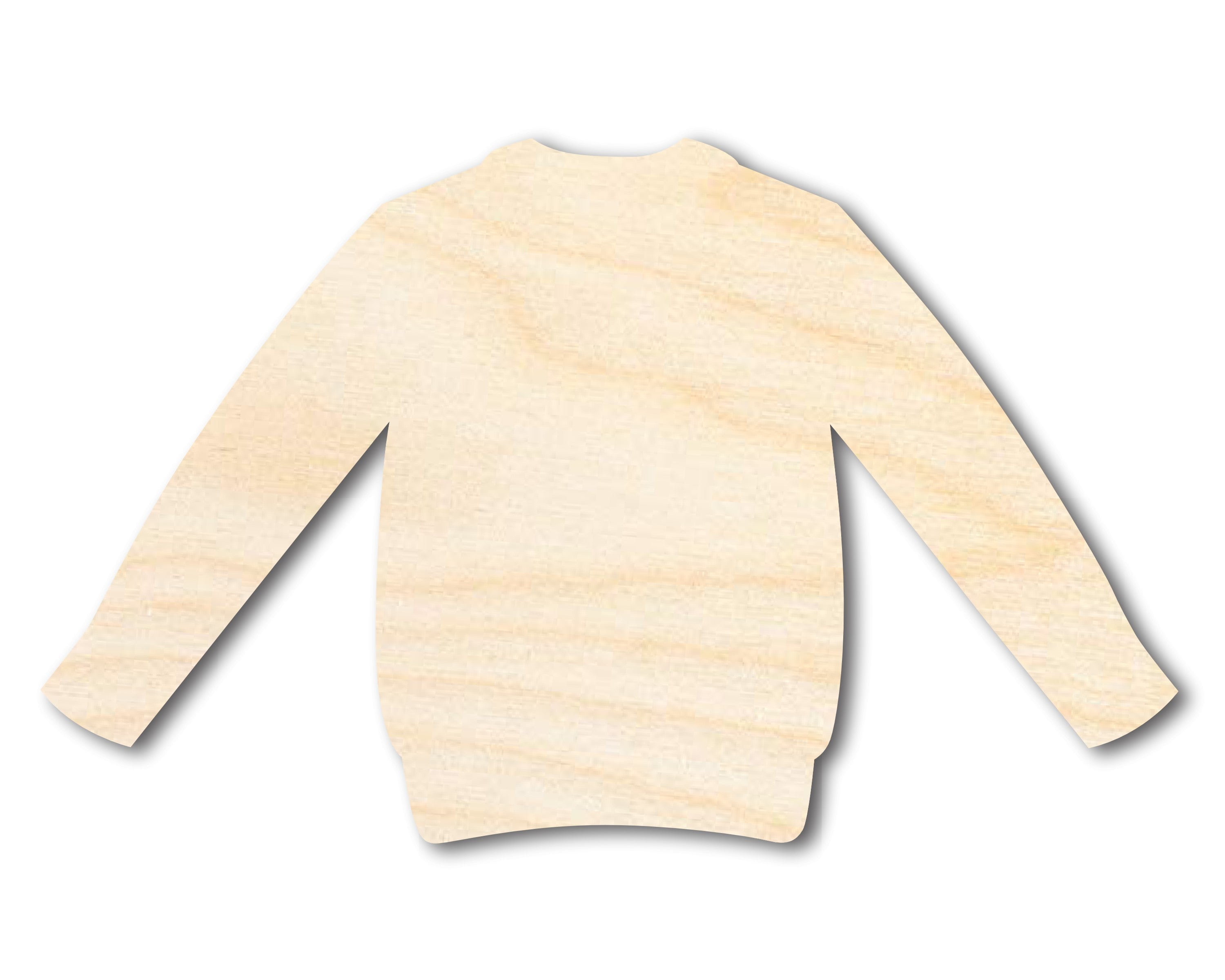 Unfinished Wood Sweater Shape - Clothing Craft - up to 46" DIY 14" / 1/ ...