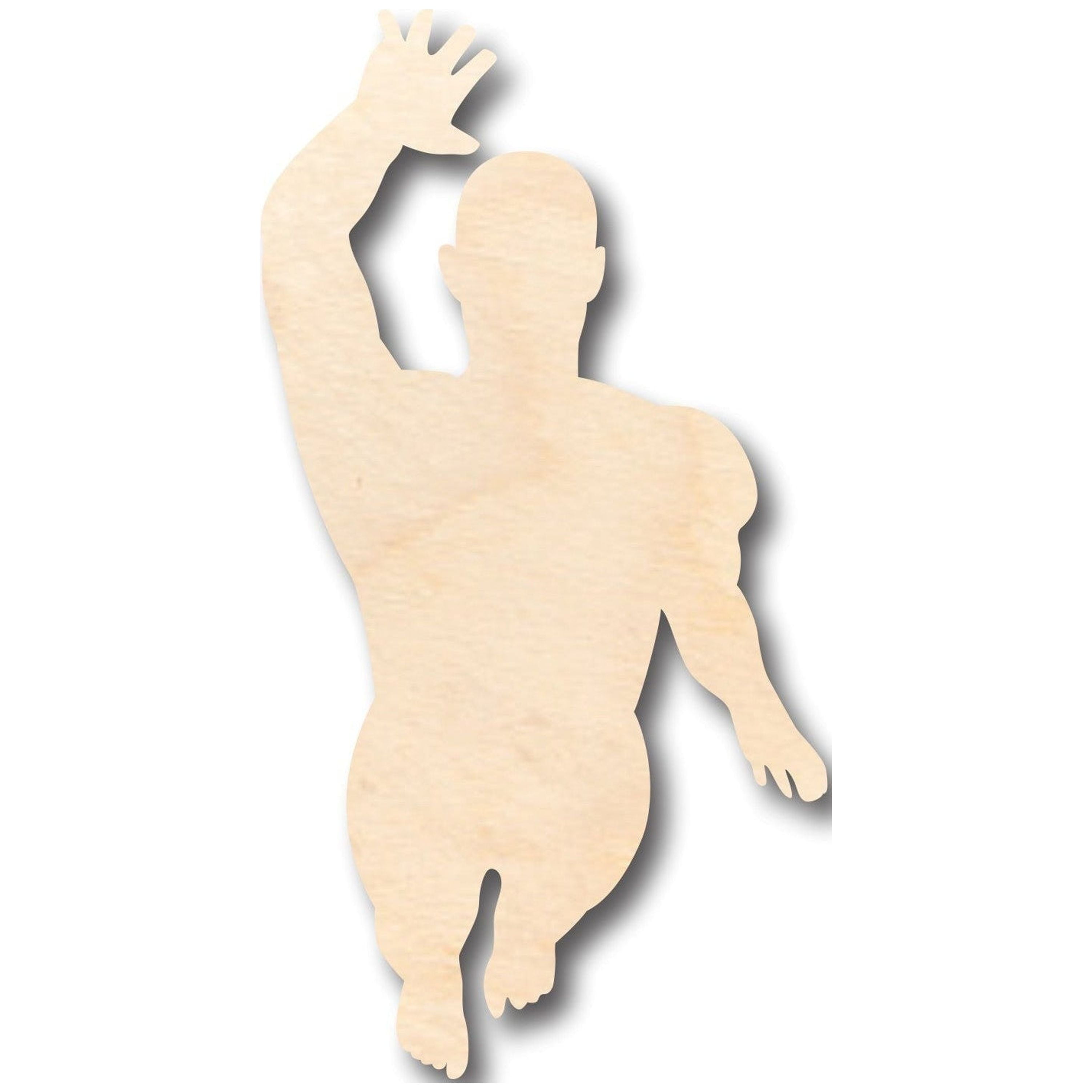 Unfinished Wood Swimming Shape - Craft - up to 46" DIY 18" / 1/2 ...
