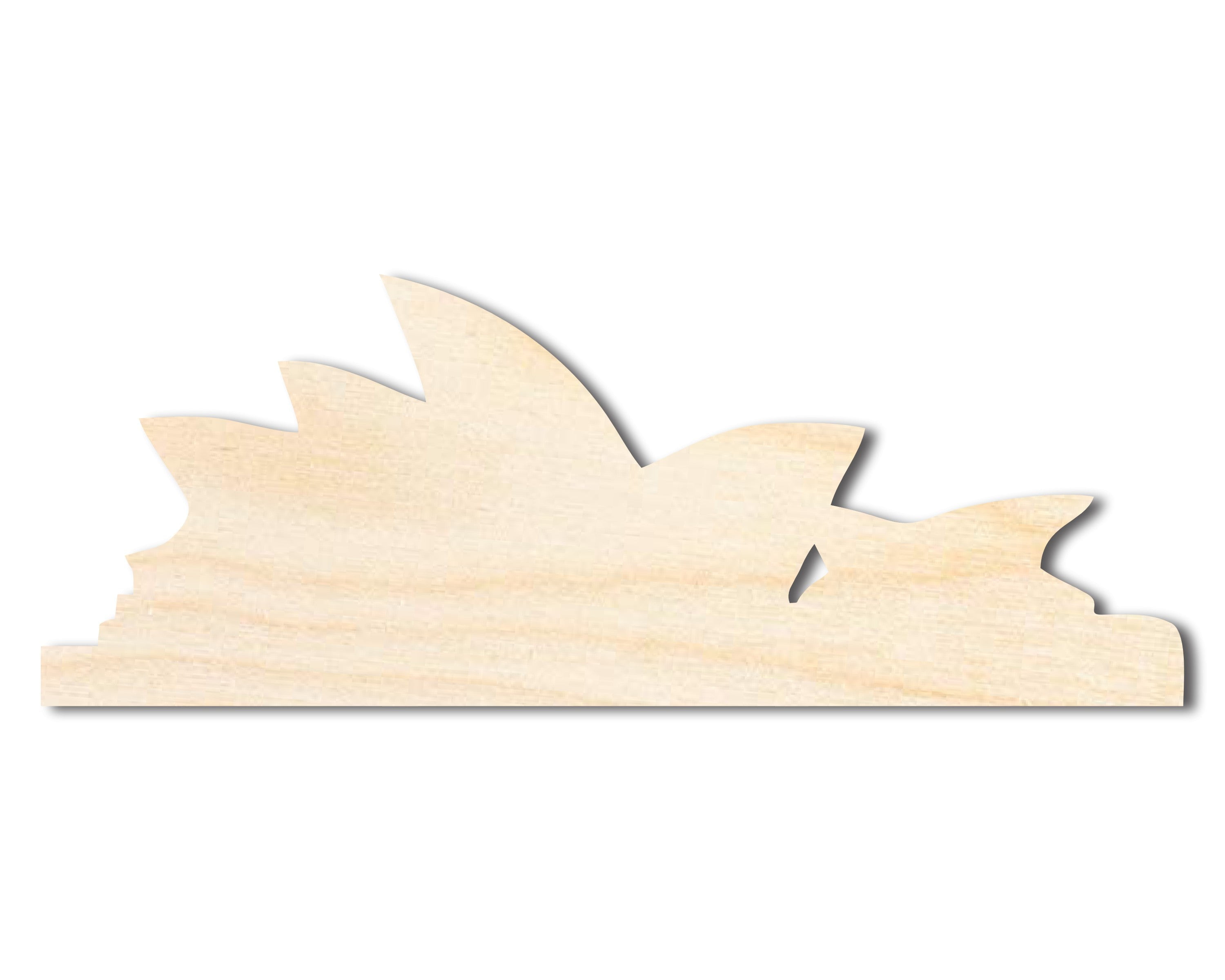 Unfinished Wood Sydney Opera House Shape | DIY Craft Cutout | up to 46 ...