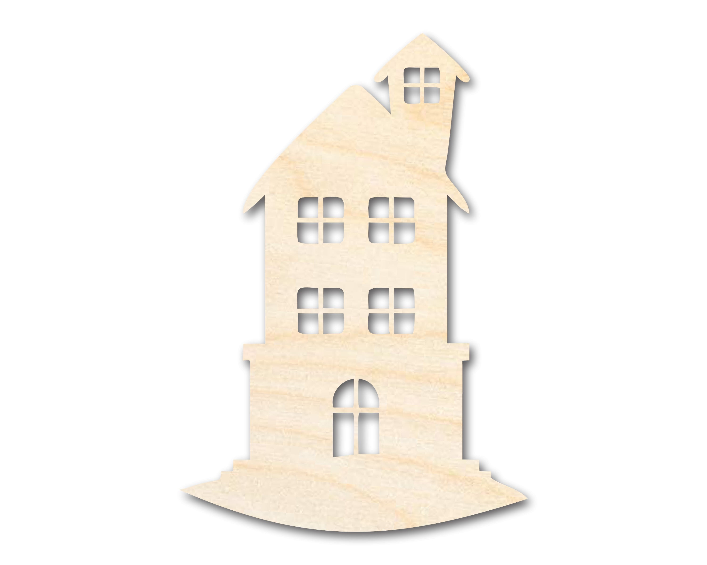 Unfinished Wood Tall House Shape | Craft Cutout | up to 46" DIY 20" / 1 ...