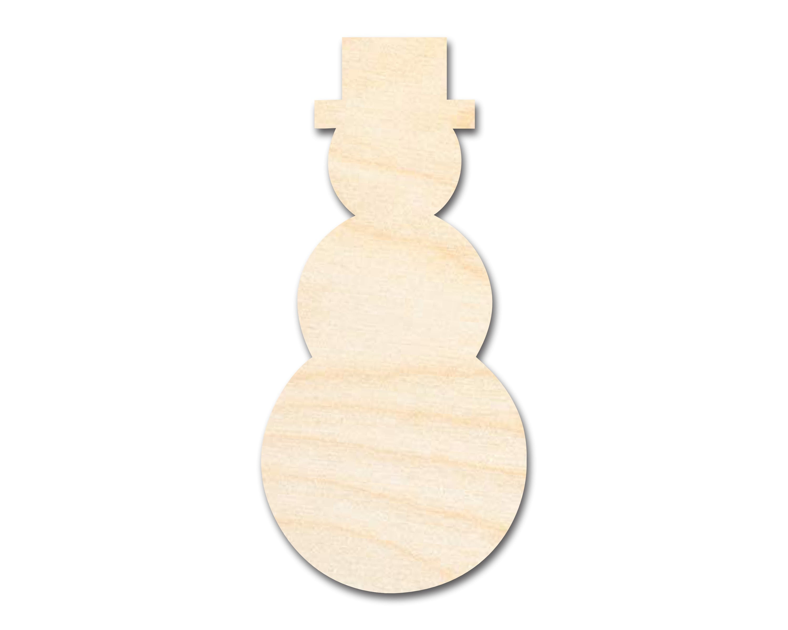 Unfinished Wood Tall Snowman Shape - Craft - up to 46" DIY 30" / 1/2 ...