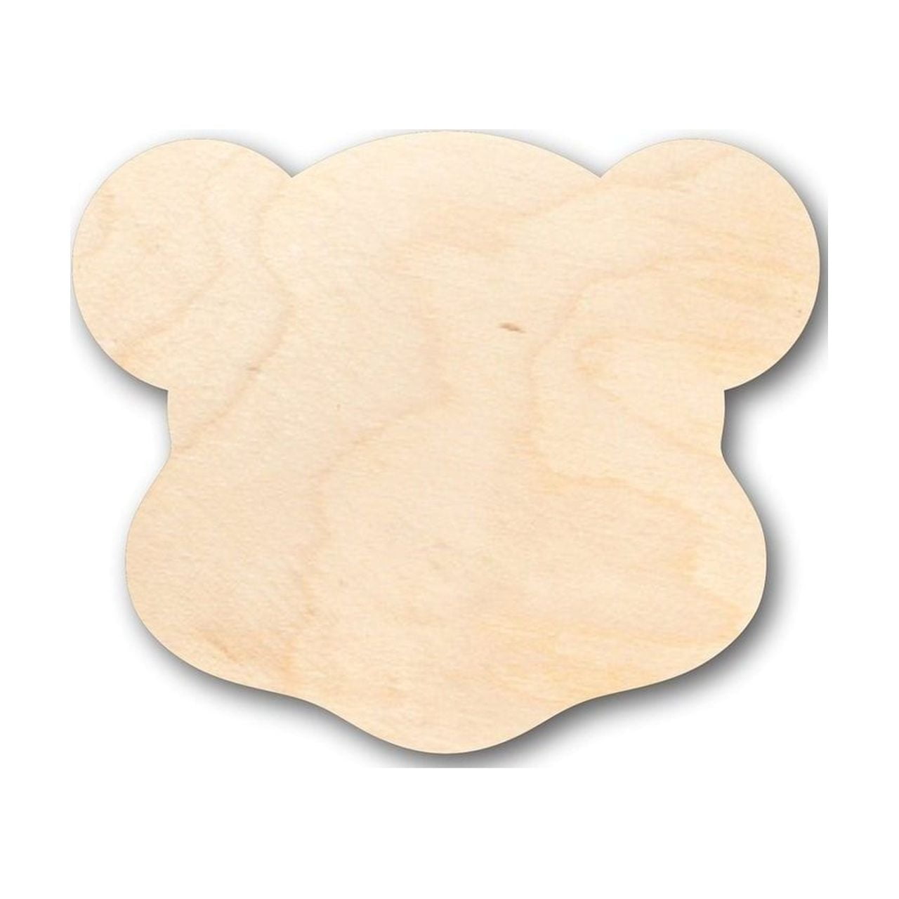 Unfinished Wood Teddy Bear Head Shape - Craft - up to 46" DIY 8" / 1/2 ...