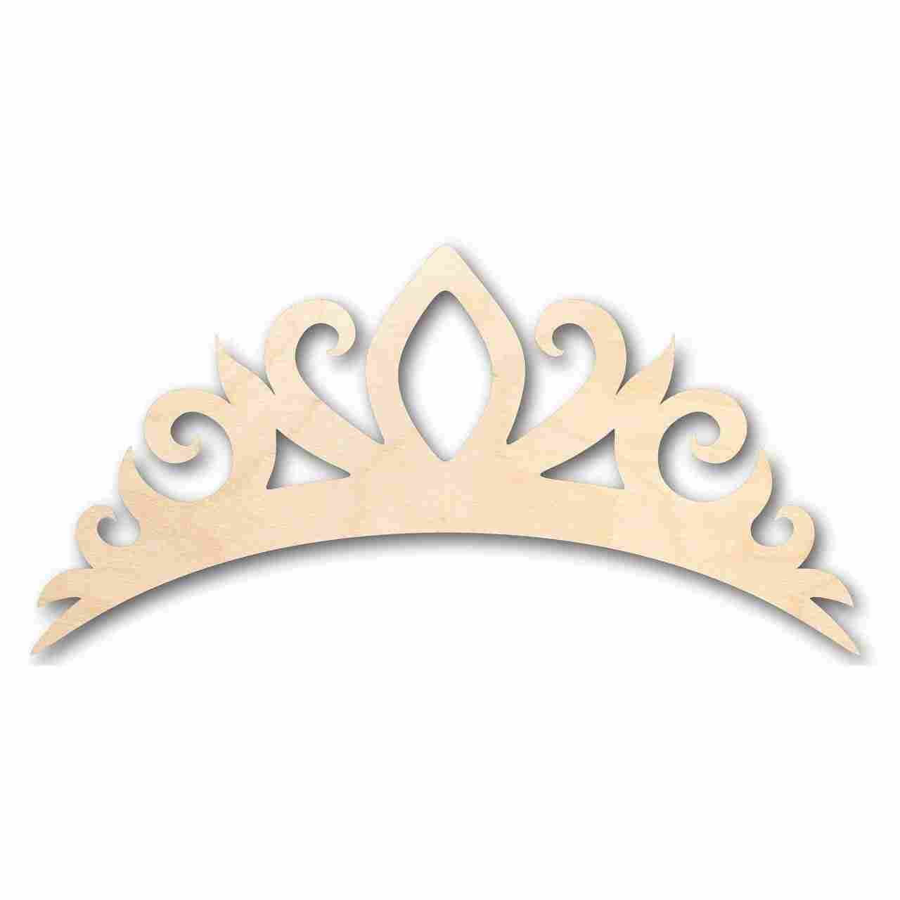 Unfinished Wood Tiara Crown Shape - Royalty - Craft - up to 46" DIY 16 ...