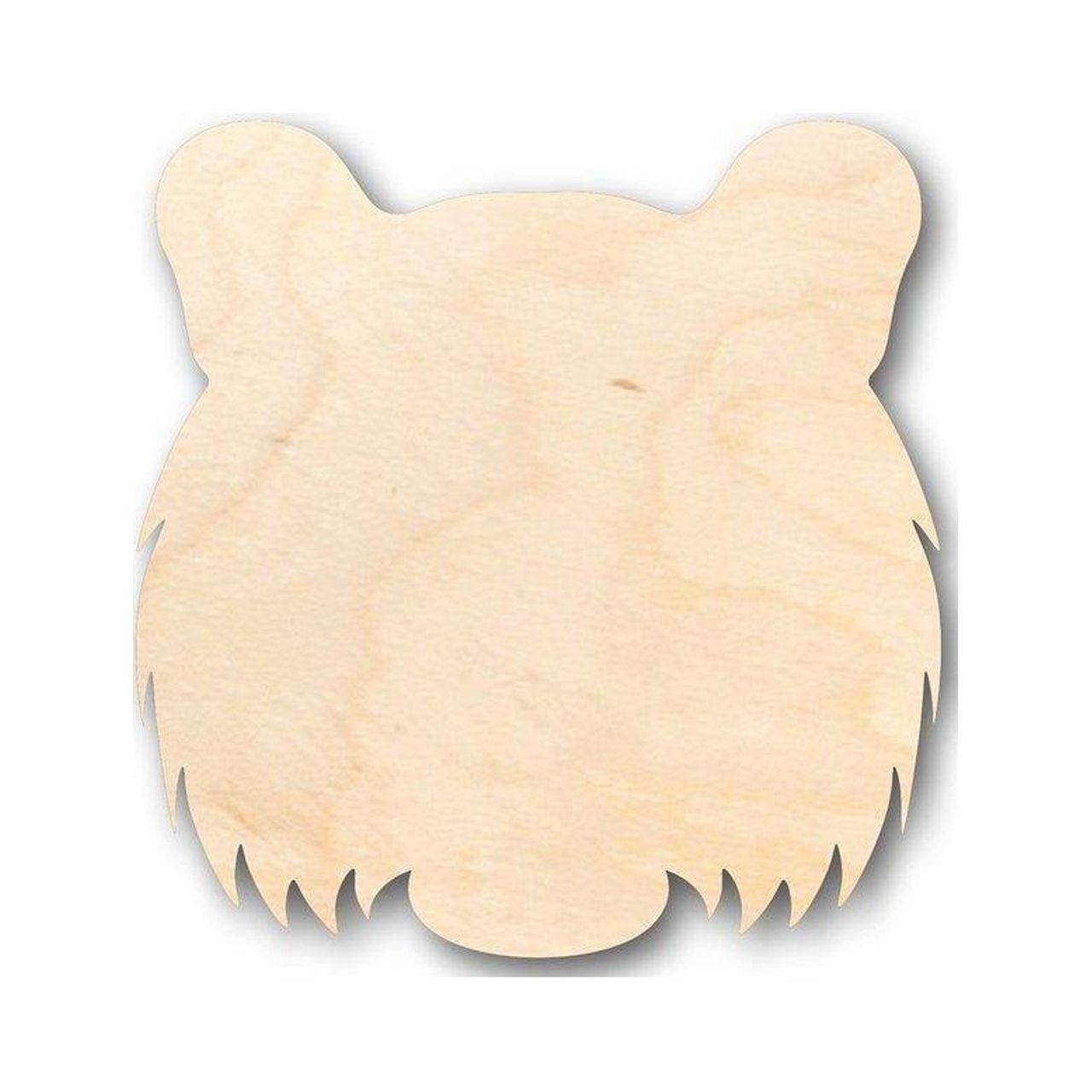 Unfinished Wood Tiger Head Shape - Animal - Wildlife - Craft - up to 24 ...