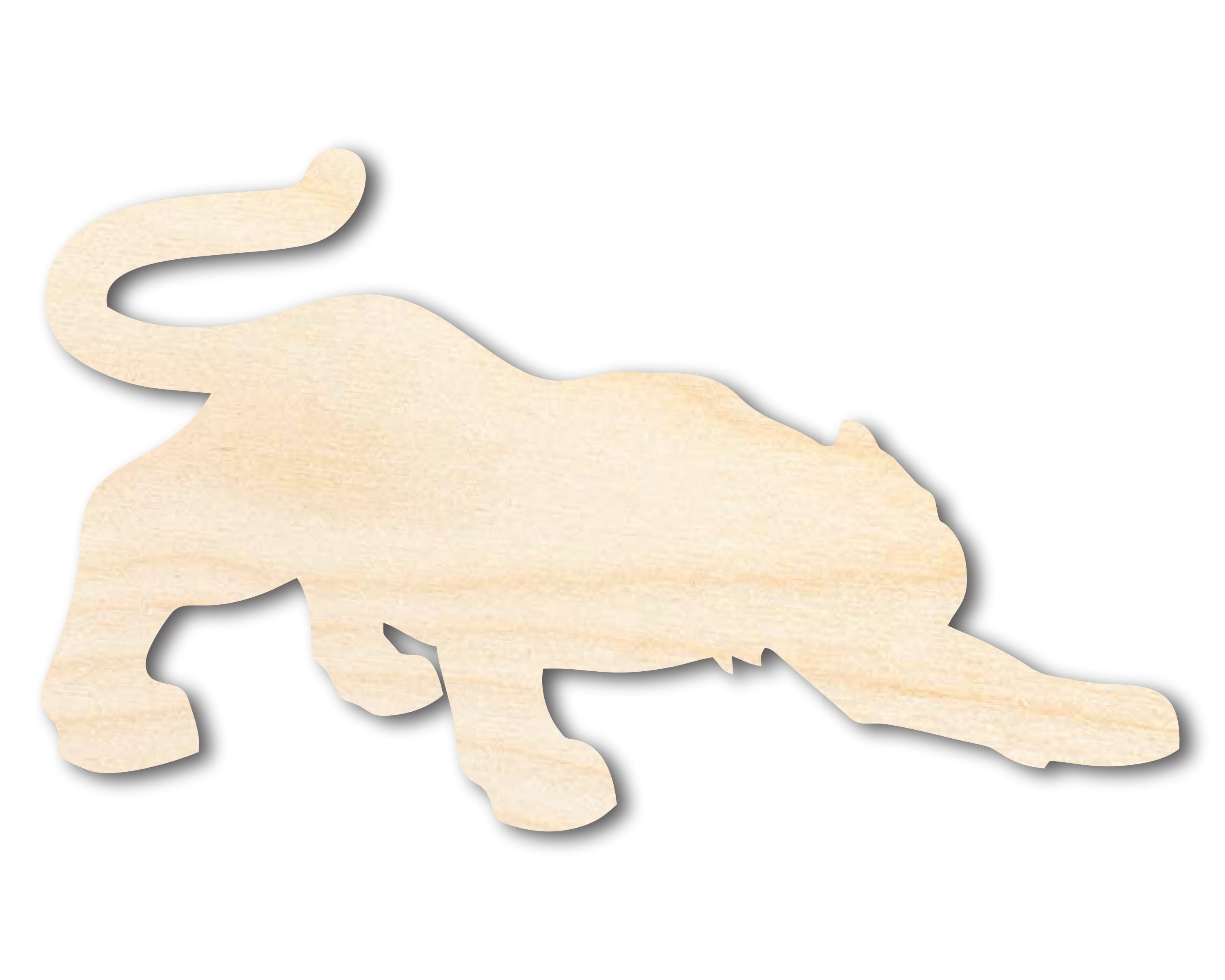 Unfinished Wood Tiger Mascot Shape | DIY Craft Cutout | up to 46" DIY ...