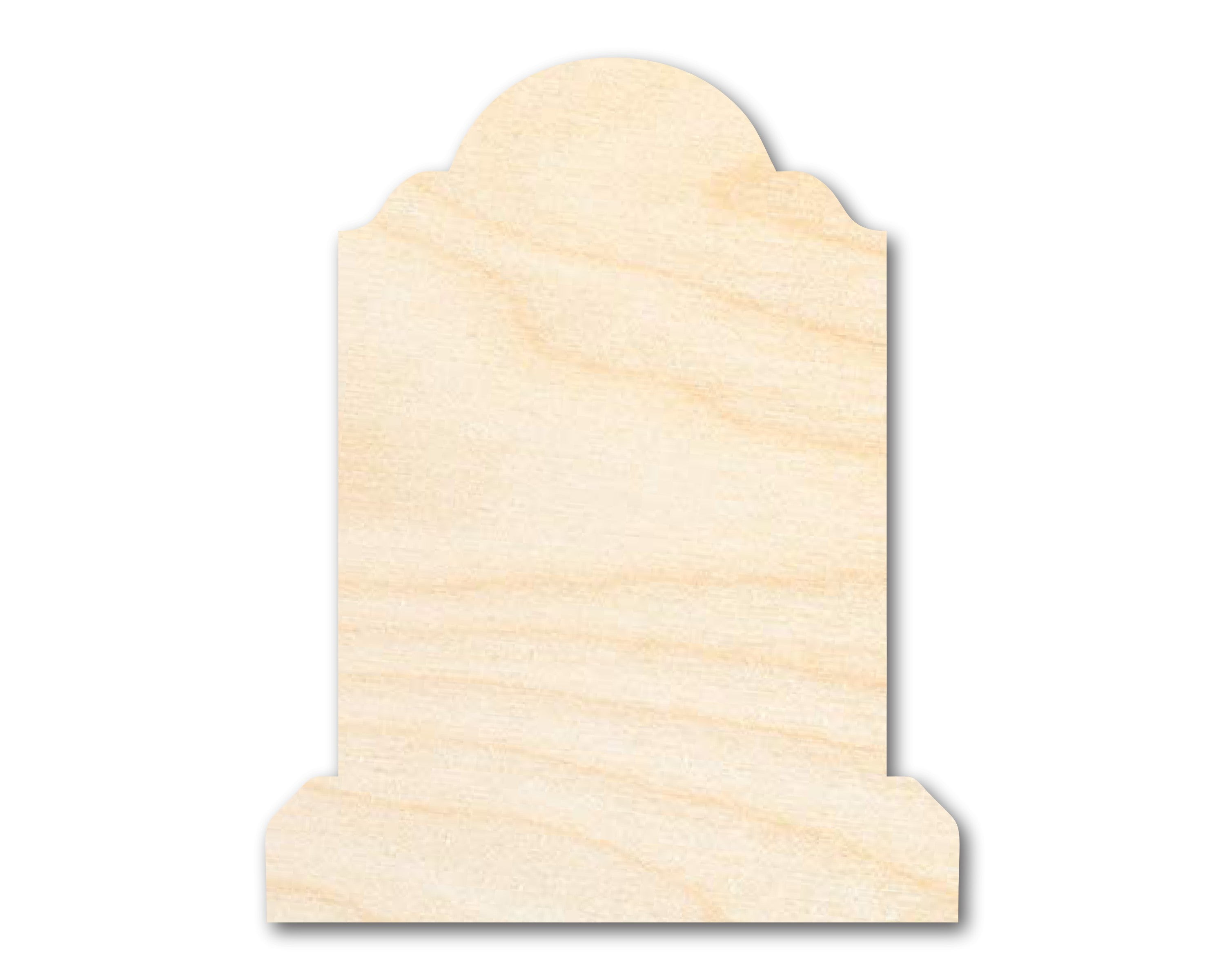 Unfinished Wood Tombstone Shape - Craft - up to 46" 4" / 1/8" - Walmart.com
