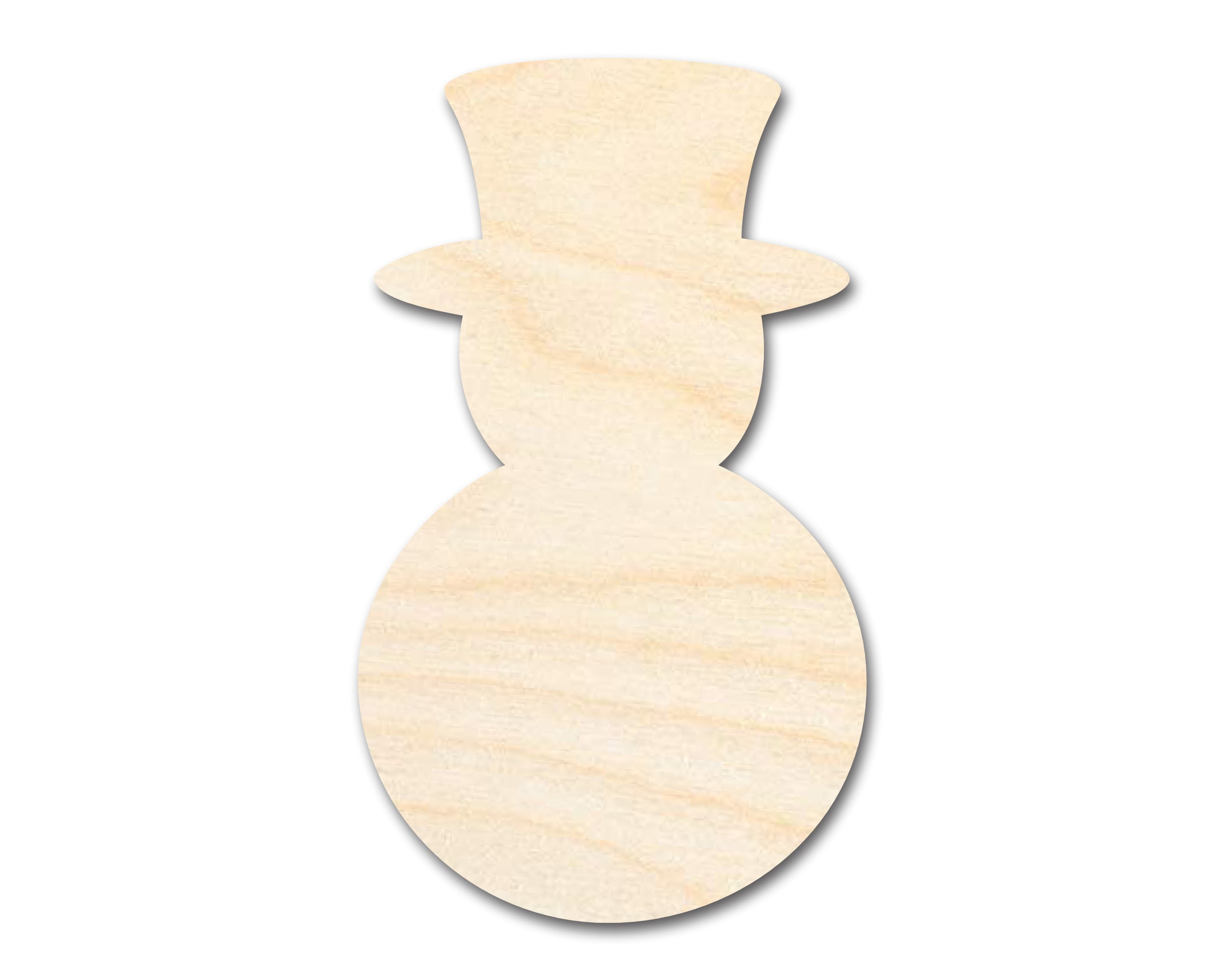 Unfinished Wood Tophat Snowman Shape - Craft - up to 36" DIY 42" / 3/4 ...