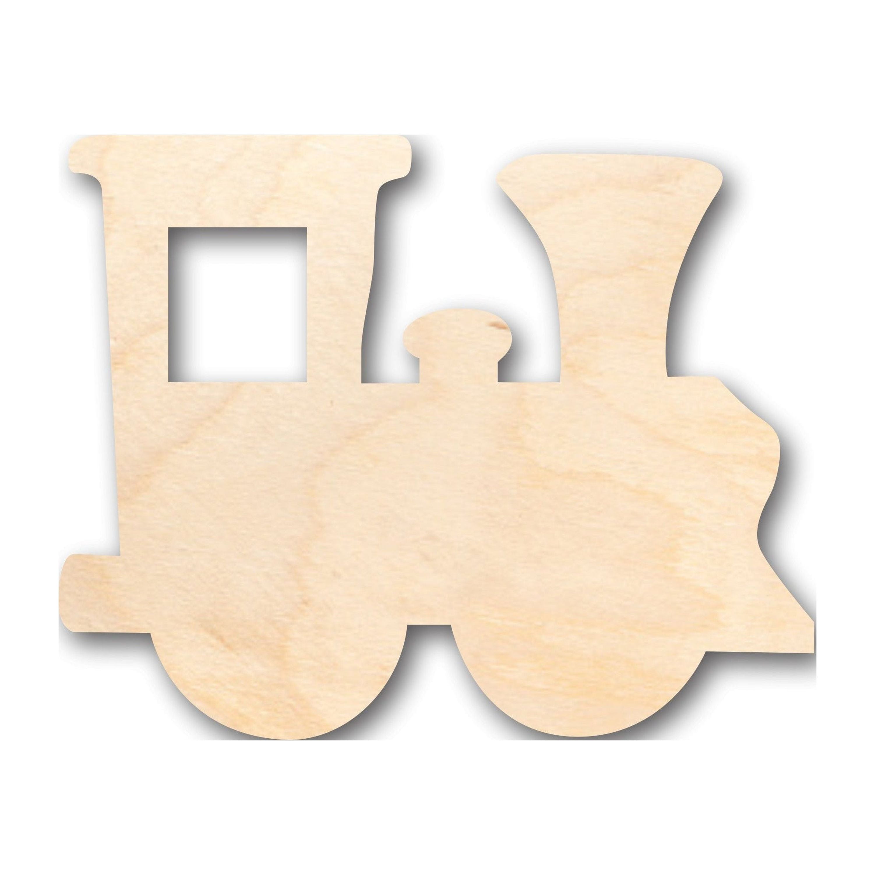 Unfinished Wood Train Locomotive Shape - Craft - up to 46" DIY 7" / 1/4 ...
