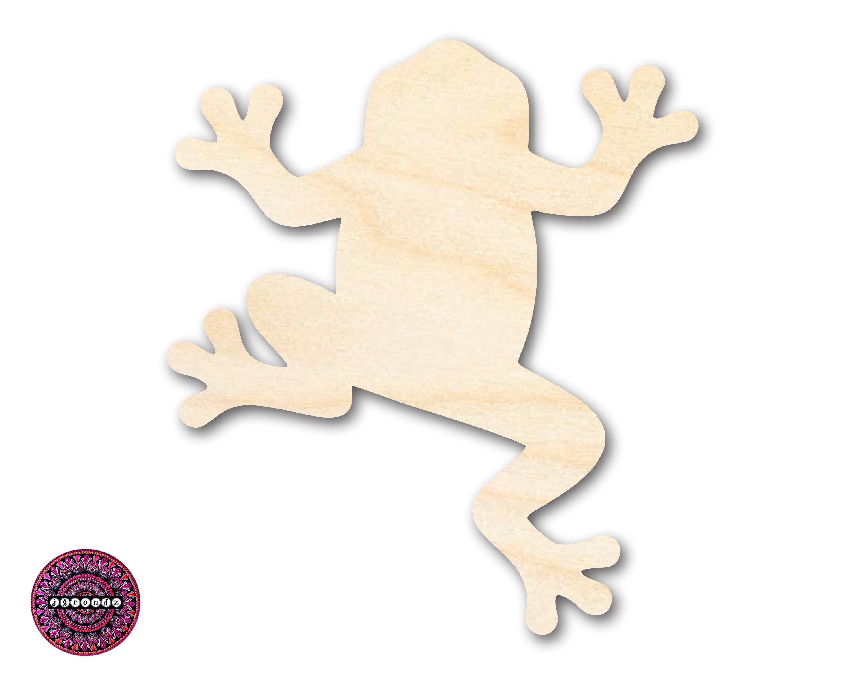 Unfinished Wood Tree Frog Climbing Shape | JGrondz | DIY Craft Cutout ...