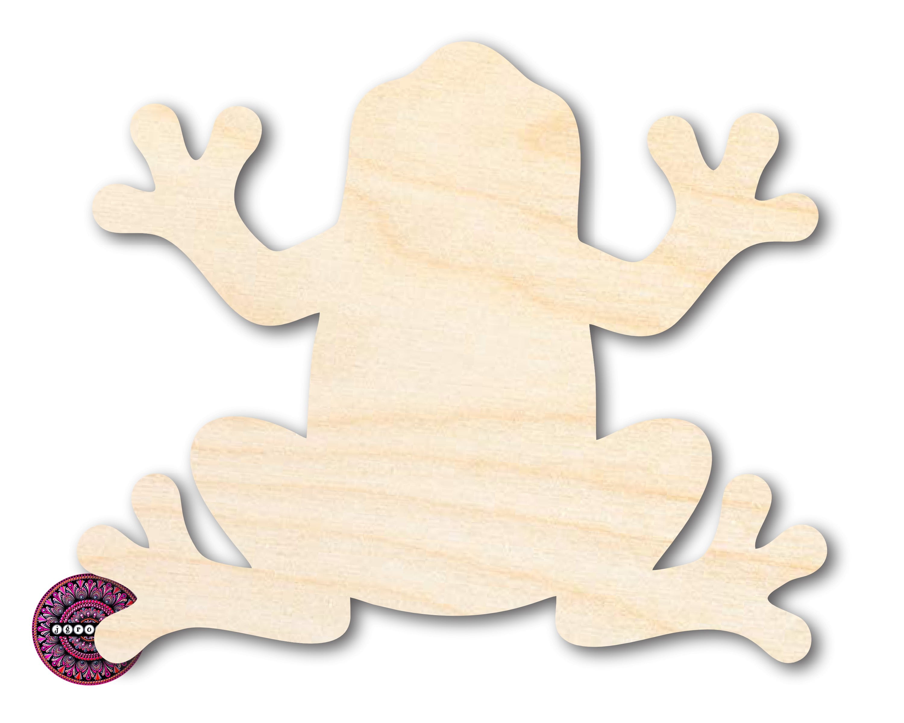 Unfinished Wood Tree Frog Shape | JGrondz | DIY Craft Cutout 18" / 1/4 ...