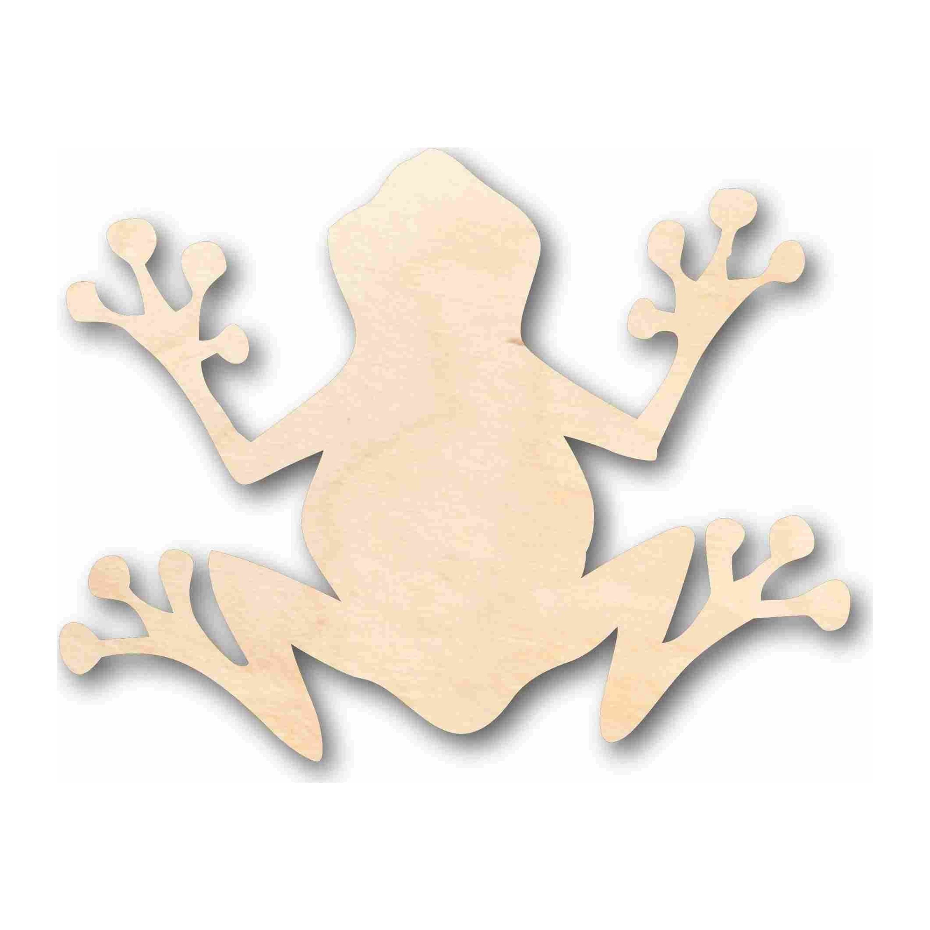 Unfinished Wood Tree Frog Silhouette - Craft- up to 46" DIY 18" / 1/2 ...