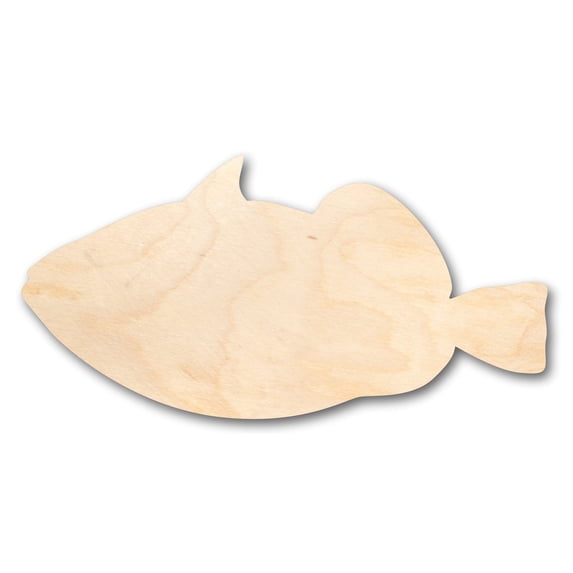 Unfinished Wood Trigger Fish Shape - Craft - up to 36" DIY 46" / 3/4 ...