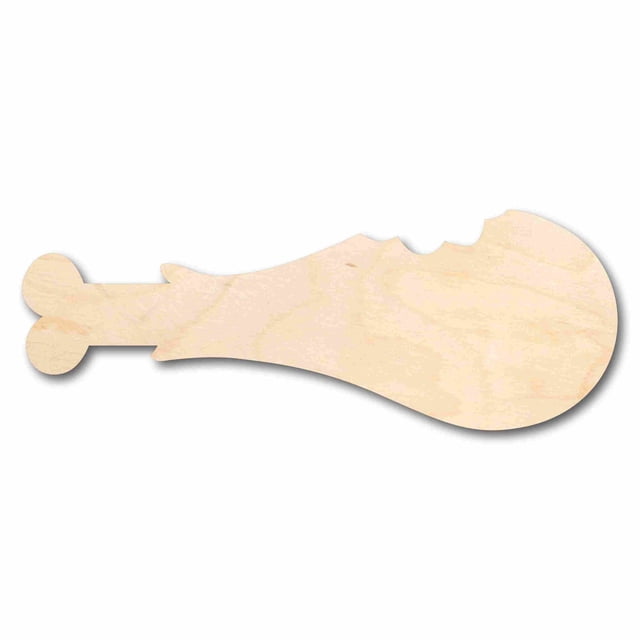 Unfinished Wood Turkey Leg with Bite Silhouette - Craft- up to 46" DIY ...