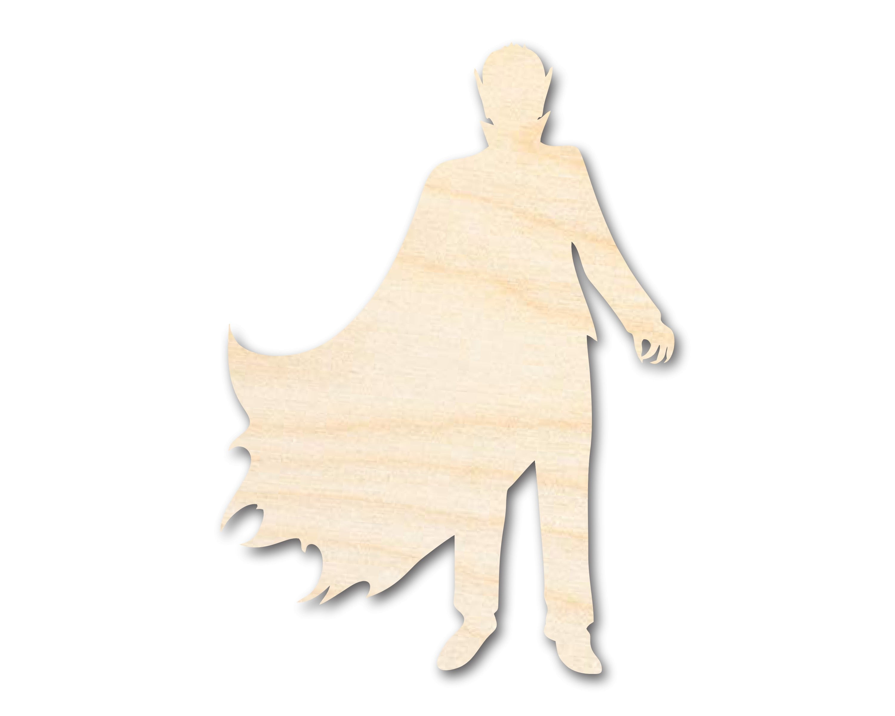 Unfinished Wood Vampire Shape - Craft - up to 46" 46" / 1" - Walmart.com