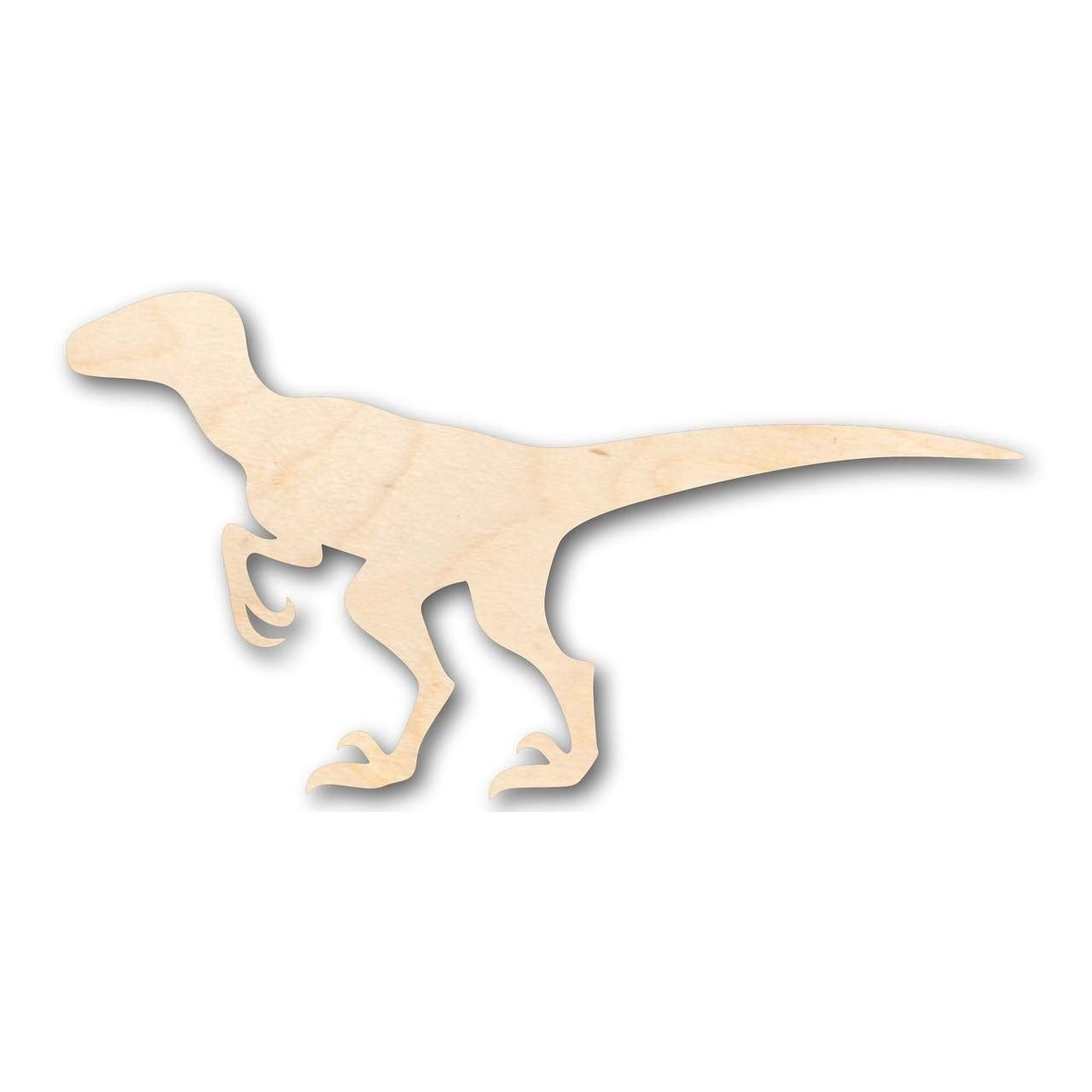 Unfinished Wood Velociraptor Shape - Kid's Room Decor - Jurassic Park ...