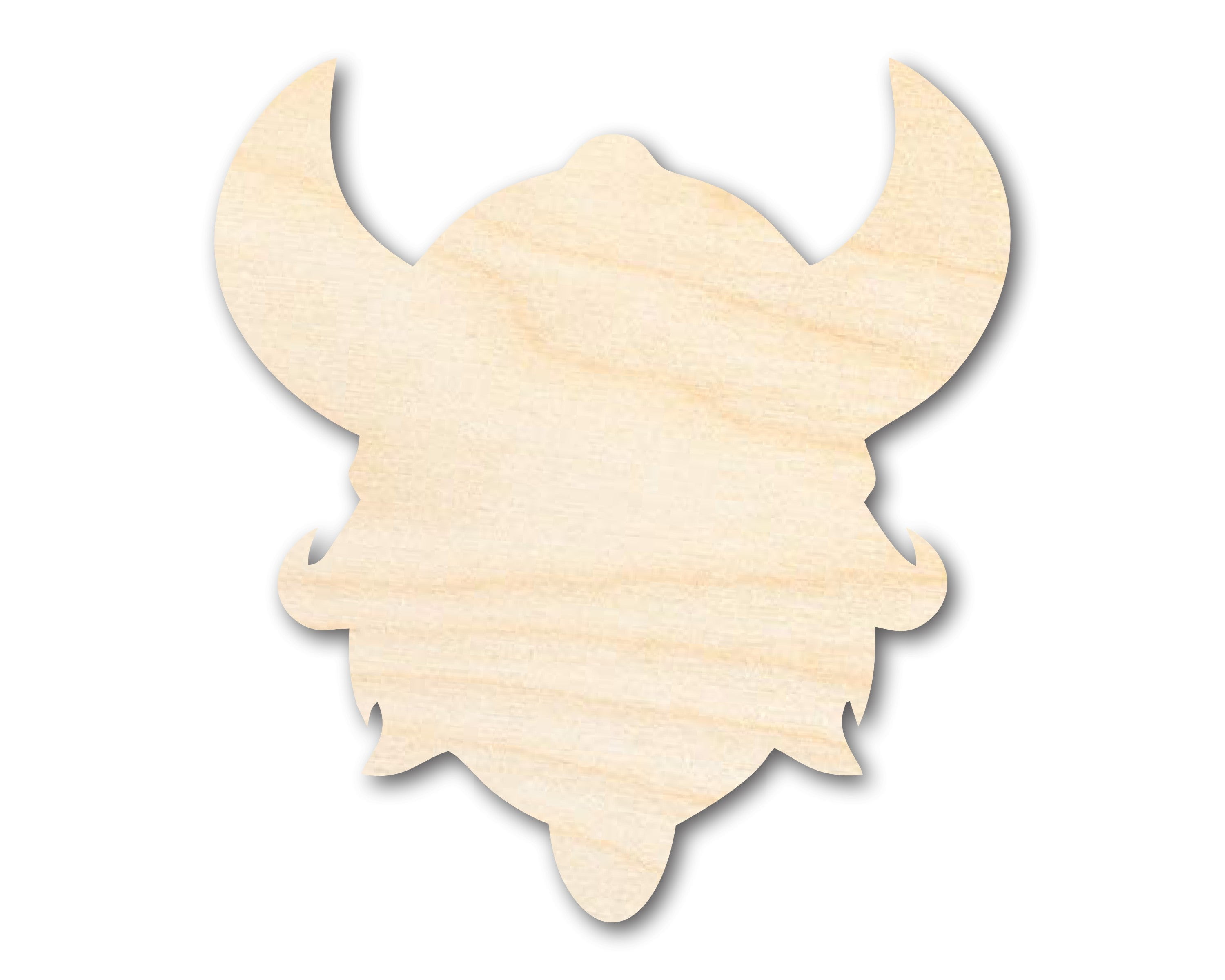 Unfinished Wood Viking Mascot Shape | DIY Craft Cutout 12" / 1/4 ...