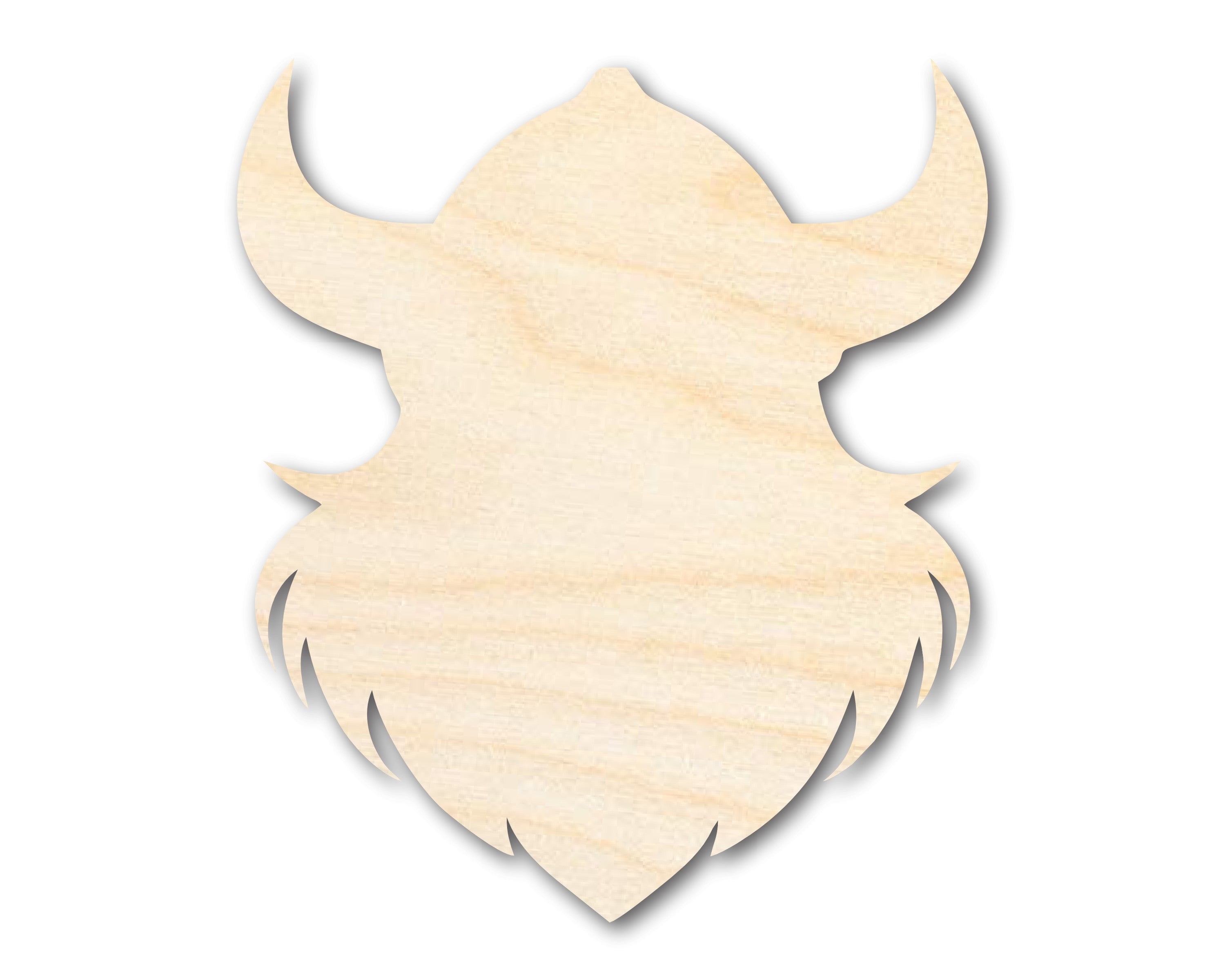 Unfinished Wood Viking Mascot Shape | DIY Craft Cutout 6" / 1/8 ...