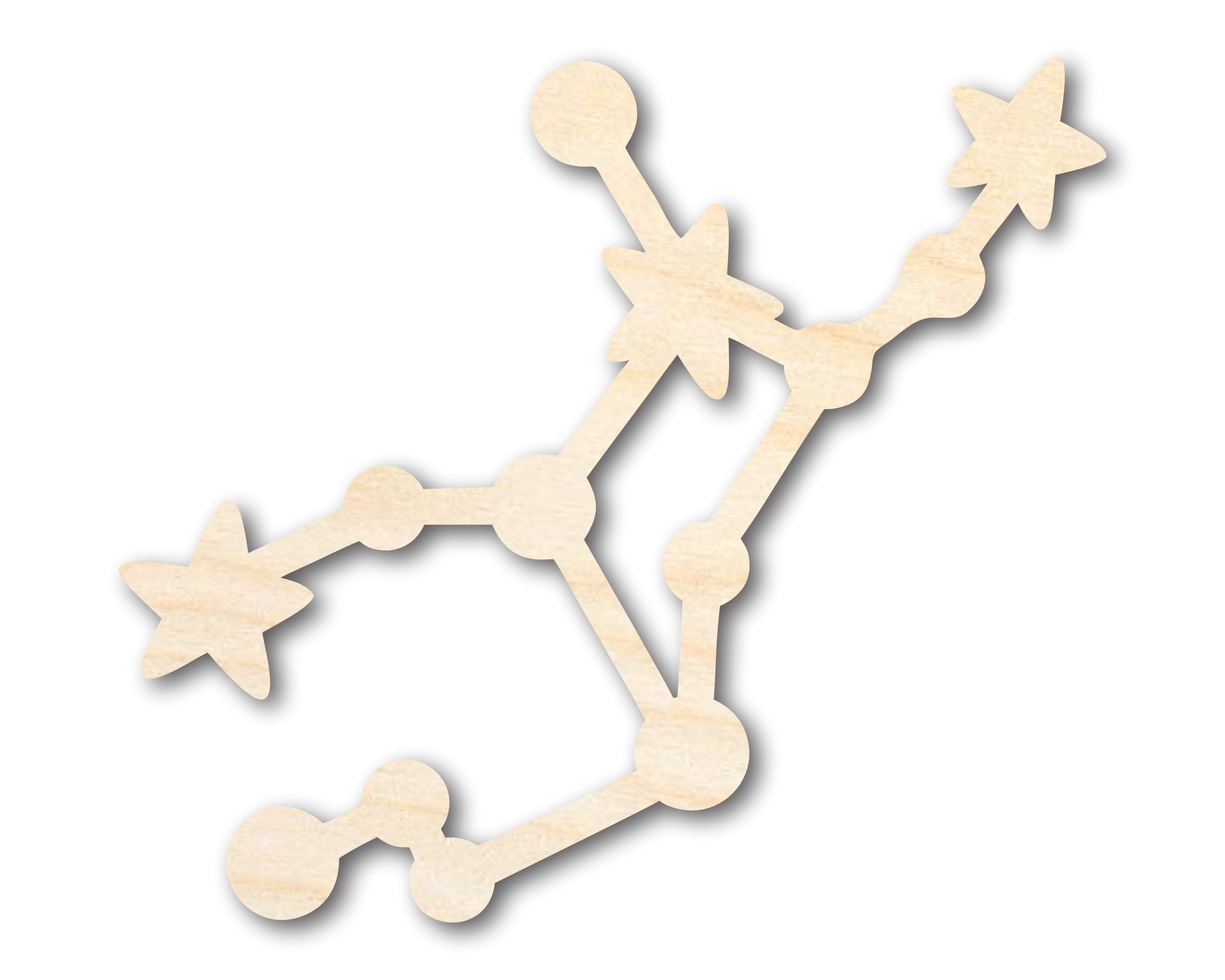 Unfinished Wood Virgo Constellation Shape - Zodiac Craft - up to 46" 8 ...