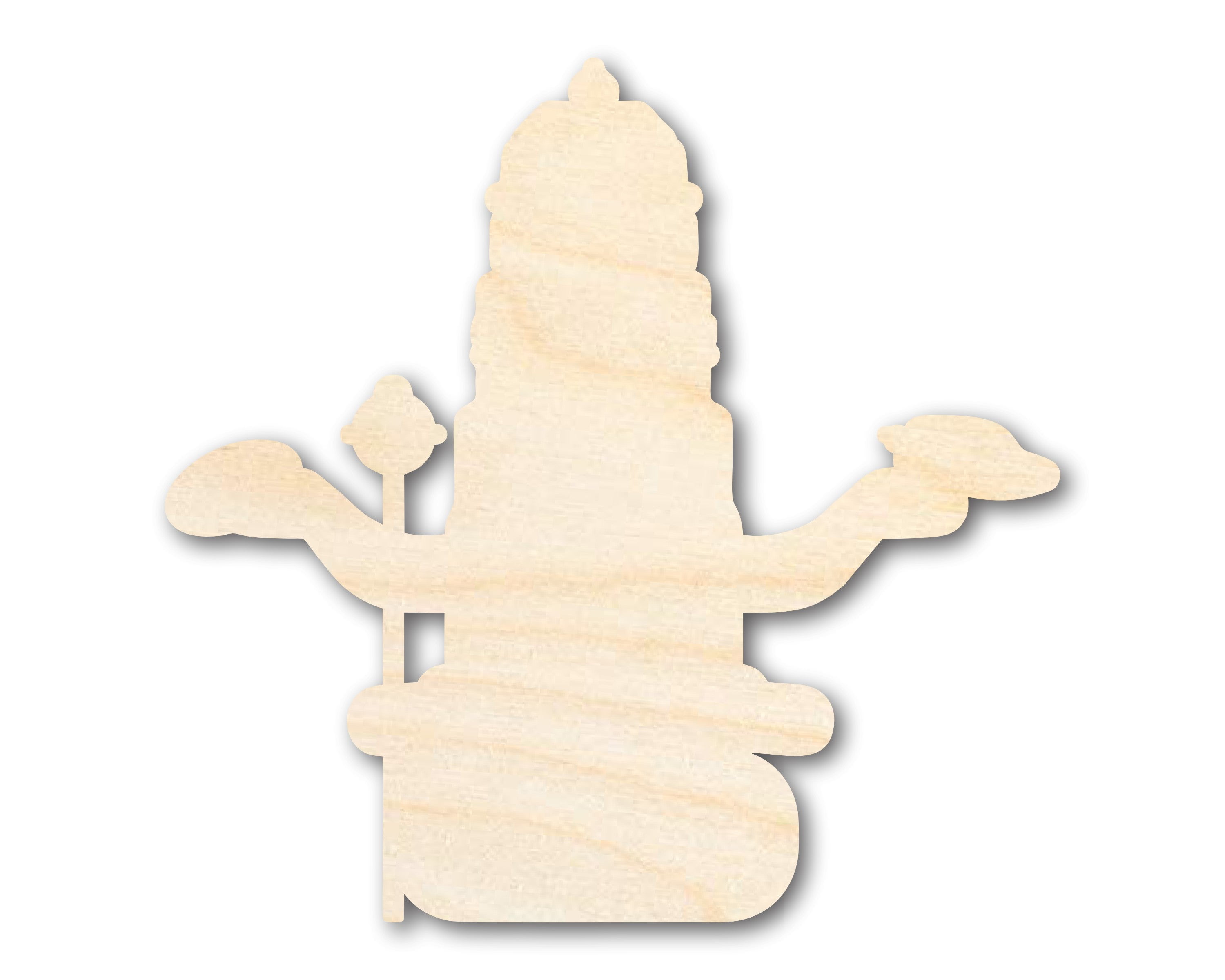 Unfinished Wood Vishnu Shape - Craft - up to 46" 20" / 1/4" - Walmart.com