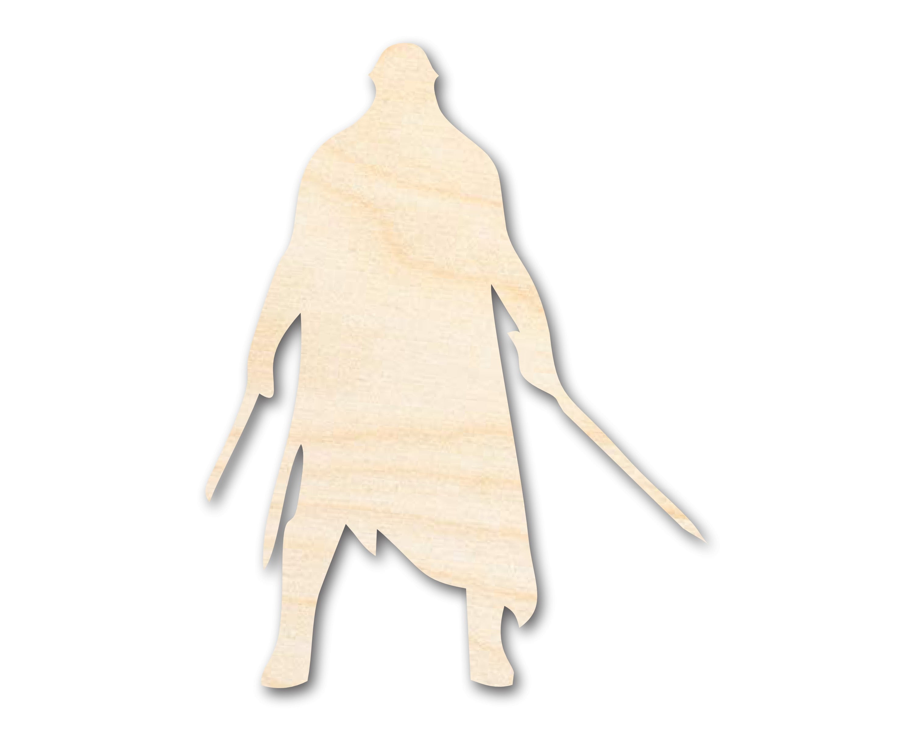 Unfinished Wood Warrior Shape - Craft - up to 46" 5" / 1/2" - Walmart.com