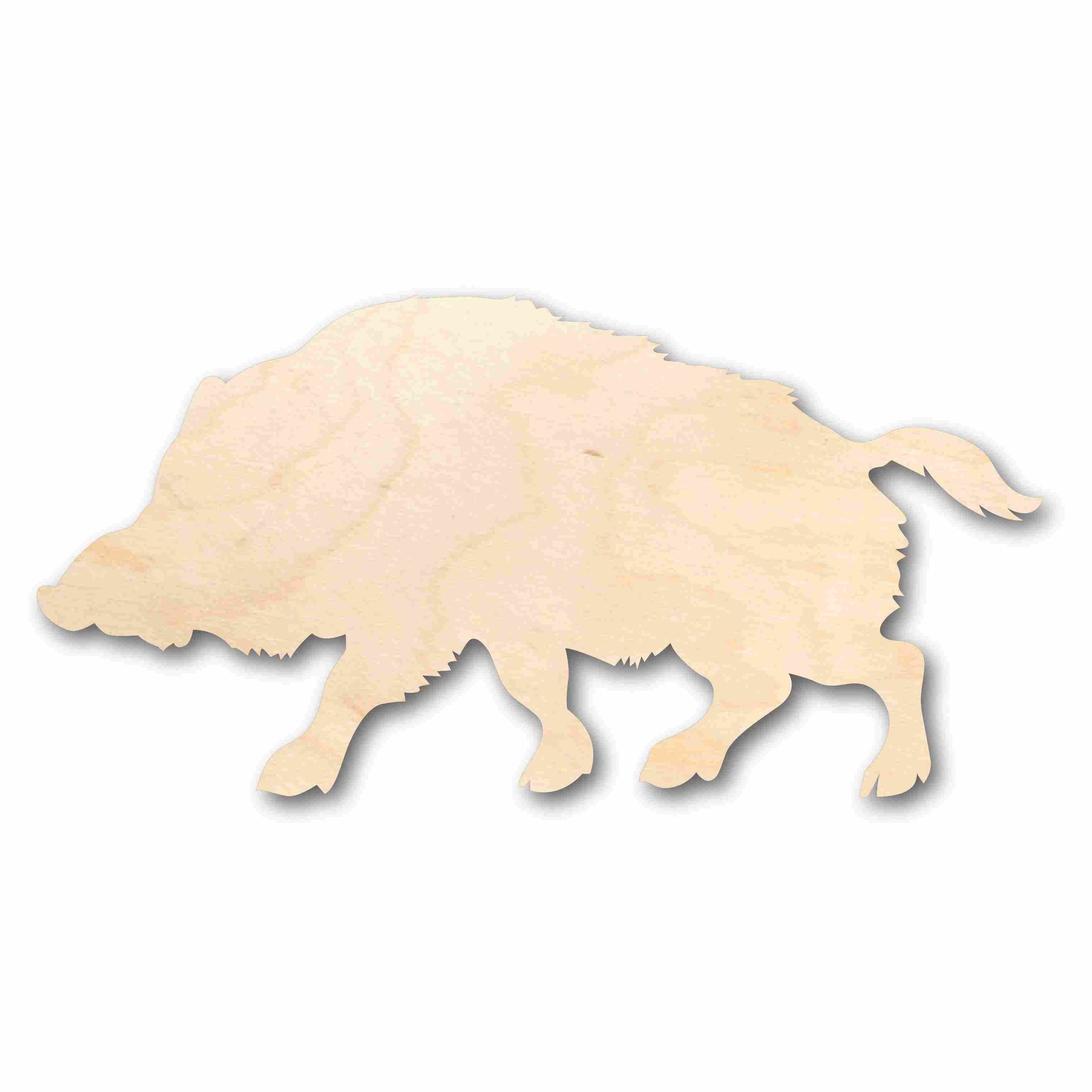 Unfinished Wood Warthog Wild Pig Silhouette - Craft- up to 46" DIY 18 ...