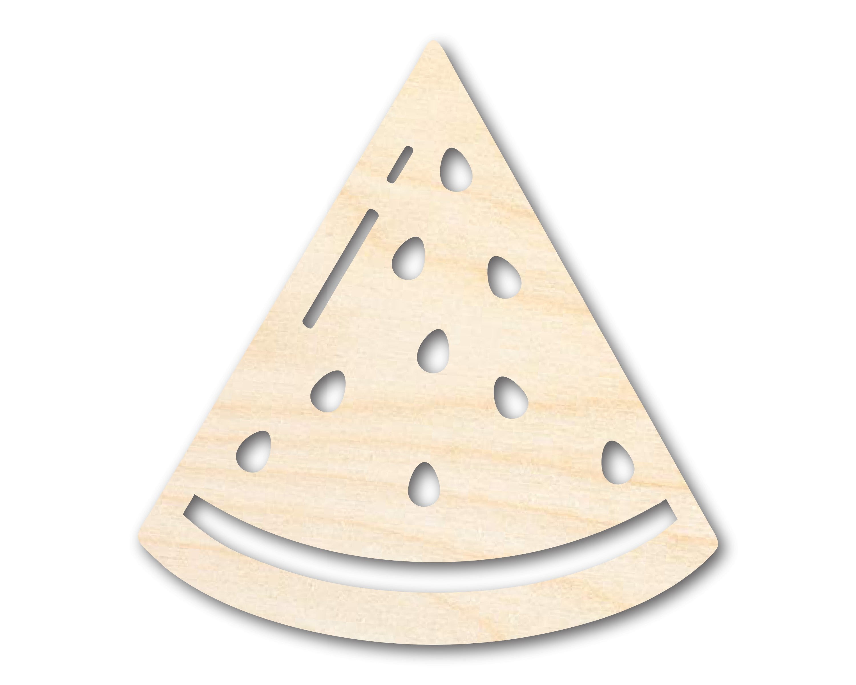 Unfinished Wood Watermelon Slice Shape | DIY Craft Cutout 7" / 1/8 ...