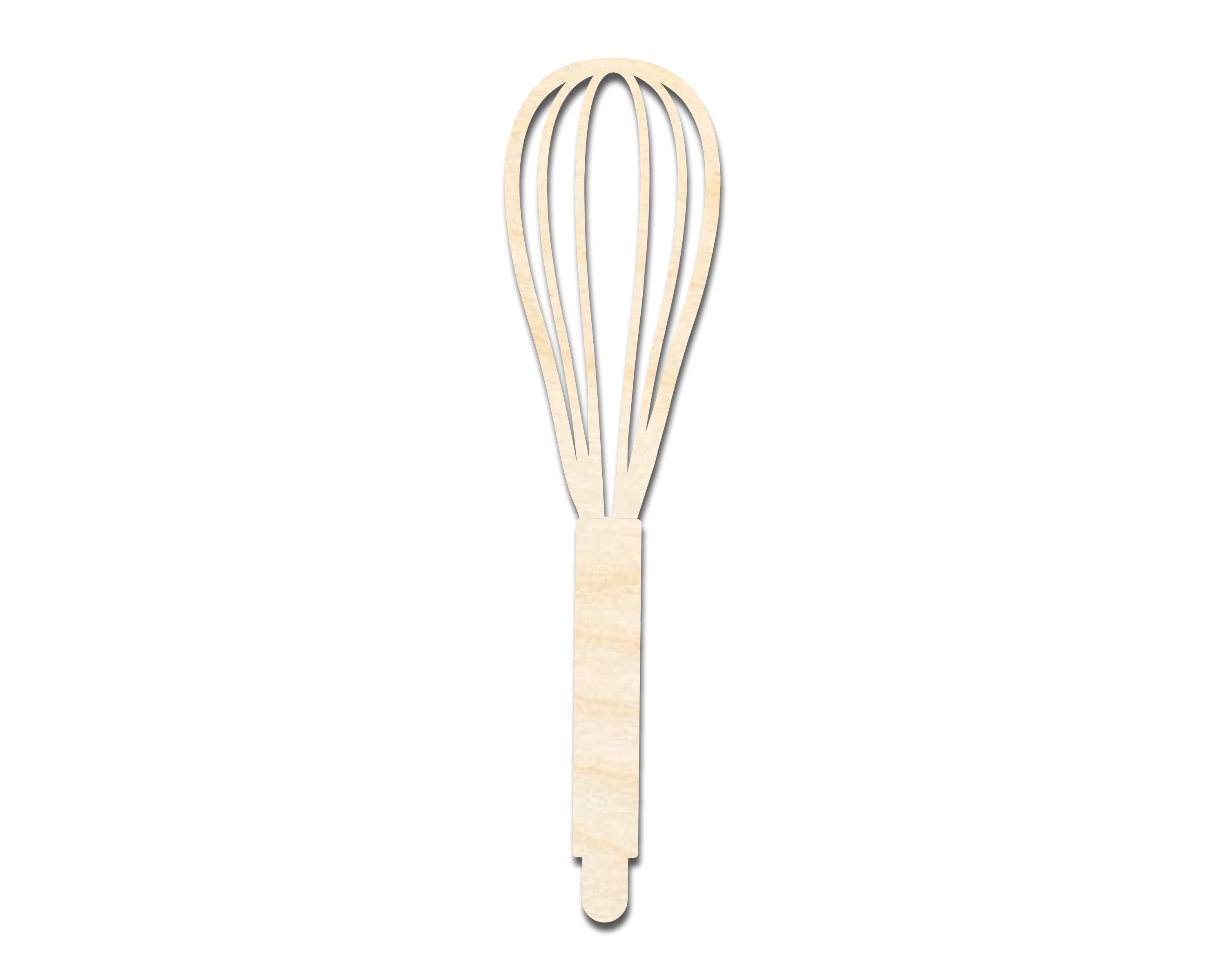 Unfinished Wood Whisk Shape | DIY Craft Cutout 30" / 1/4" - Walmart.com