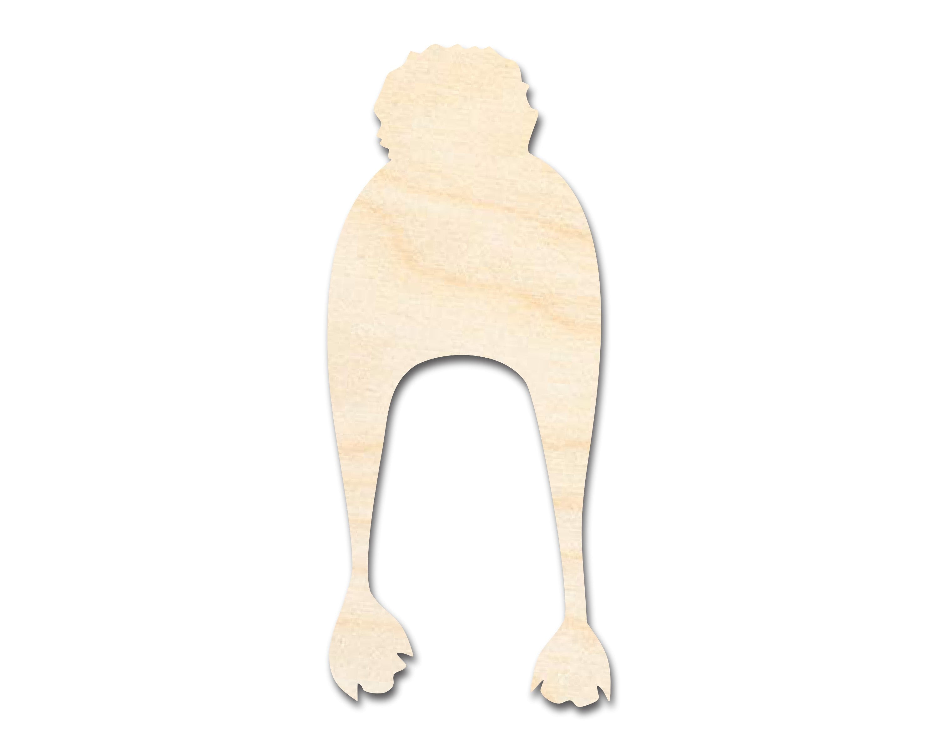 Unfinished Wood Winter Hat Silhouette Shape - Craft - up to 46" 16" / 1 ...