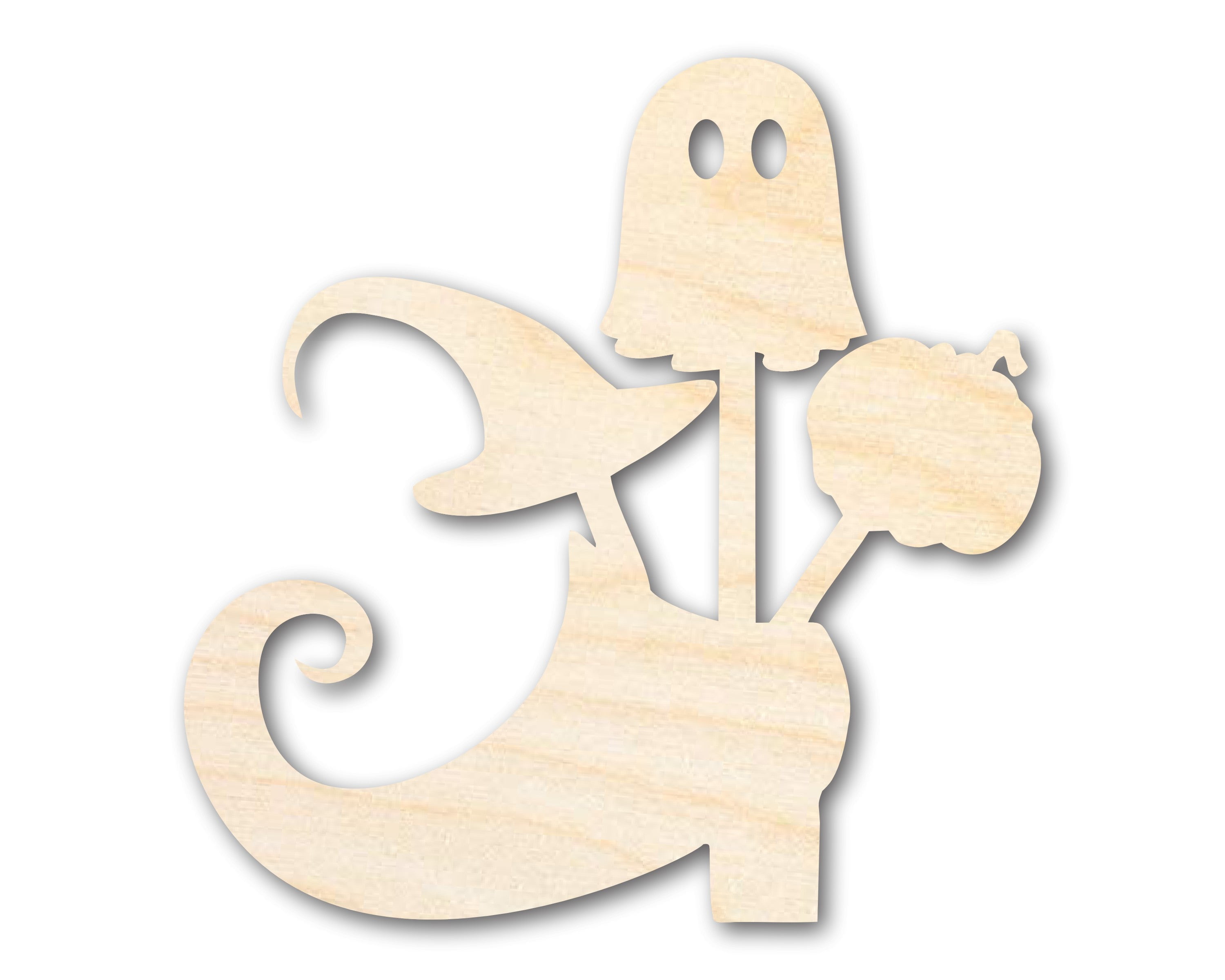 Unfinished Wood Witches Candy Shoe Shape - Craft - up to 46" 18" / 3/4 ...