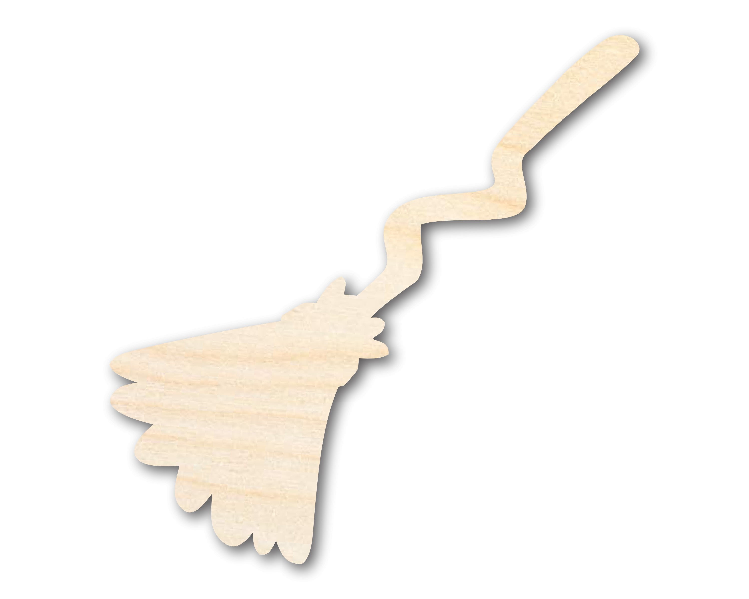 Unfinished Wood Wizard Broom Shape | DIY Craft Cutout 5" / 1/8 ...