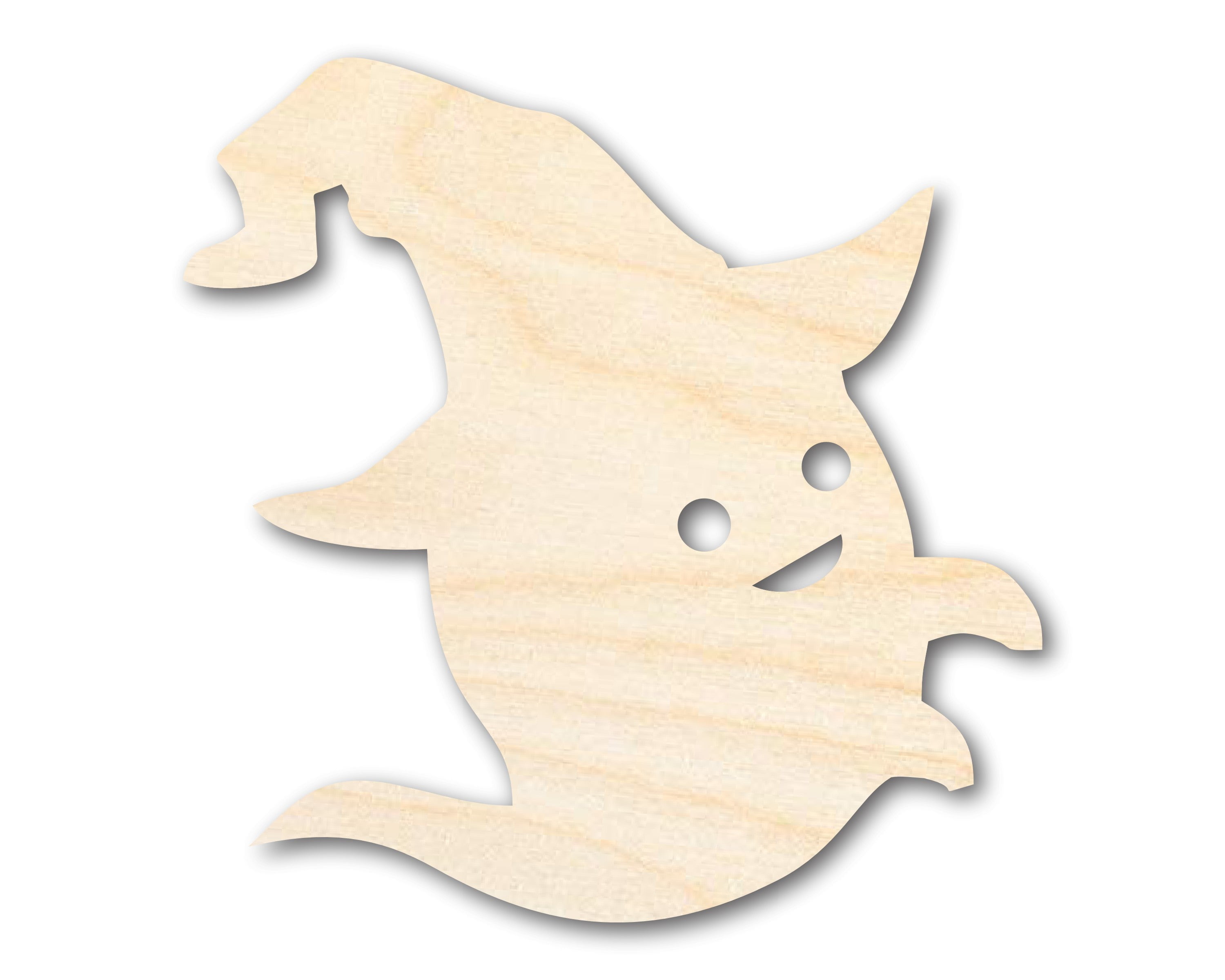 Unfinished Wood Wizard Ghost Shape - Craft - up to 46" 4" / 1/8 ...