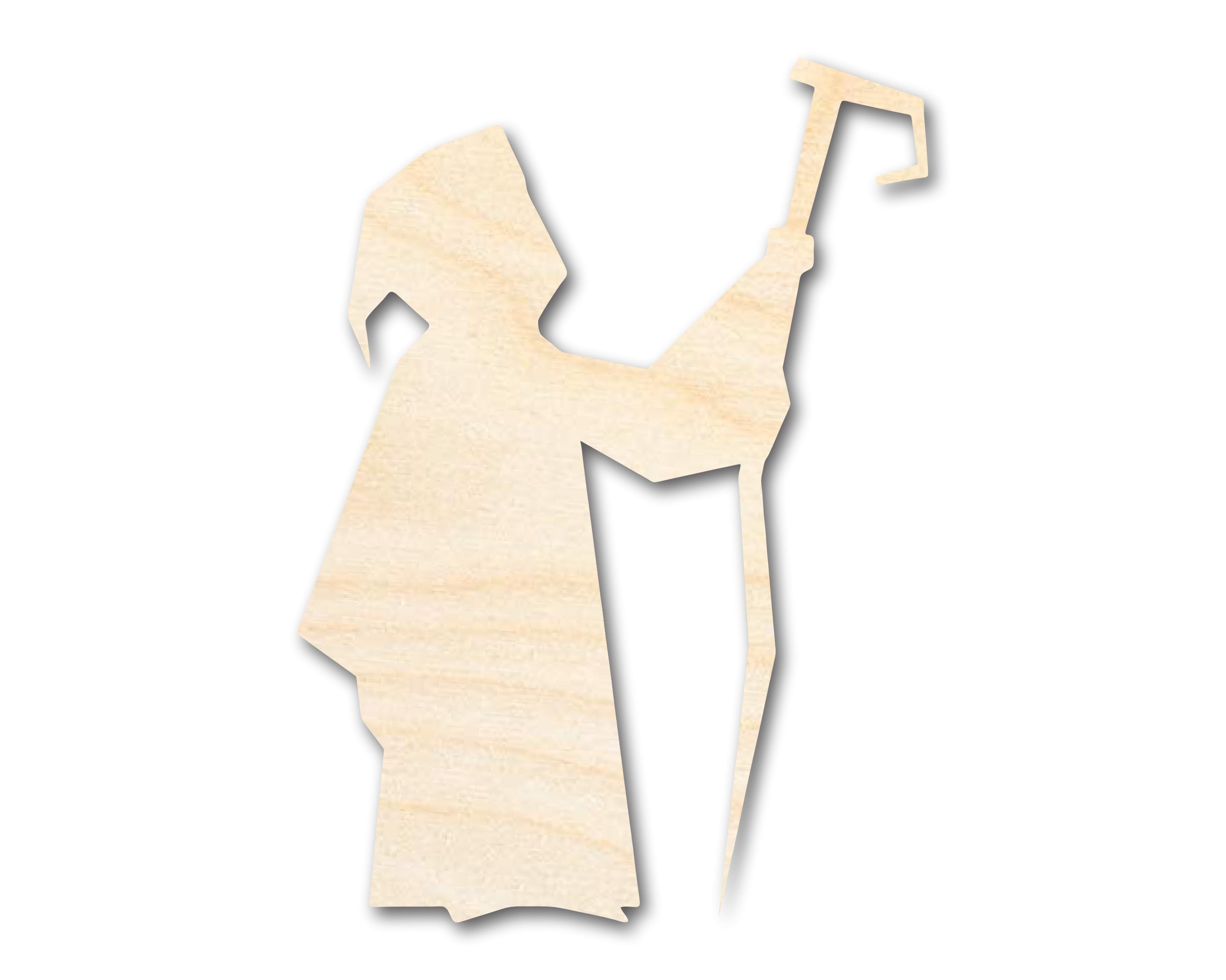 Unfinished Wood Wizard Shape - Craft - up to 46" 10" / 1/8" - Walmart.com