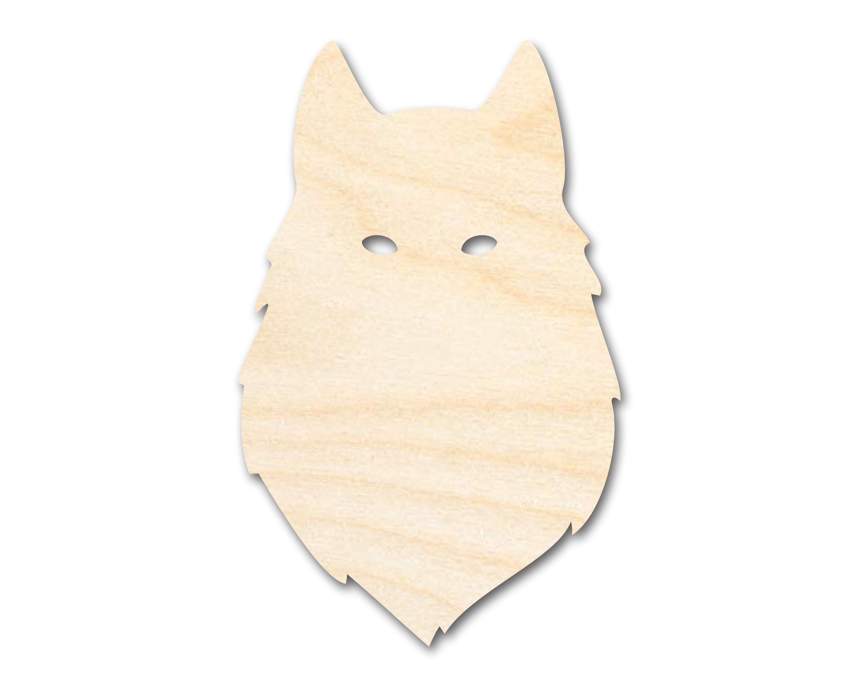 Unfinished Wood Wolf Head Shape - Animal Craft - up to 46" DIY 7" / 1/2 ...