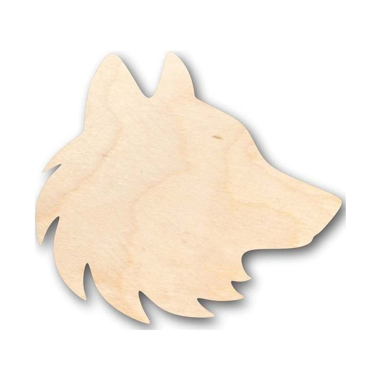 Unfinished Wood Wolf Head Shape - Animal - Wildlife - Craft - up to 46 ...