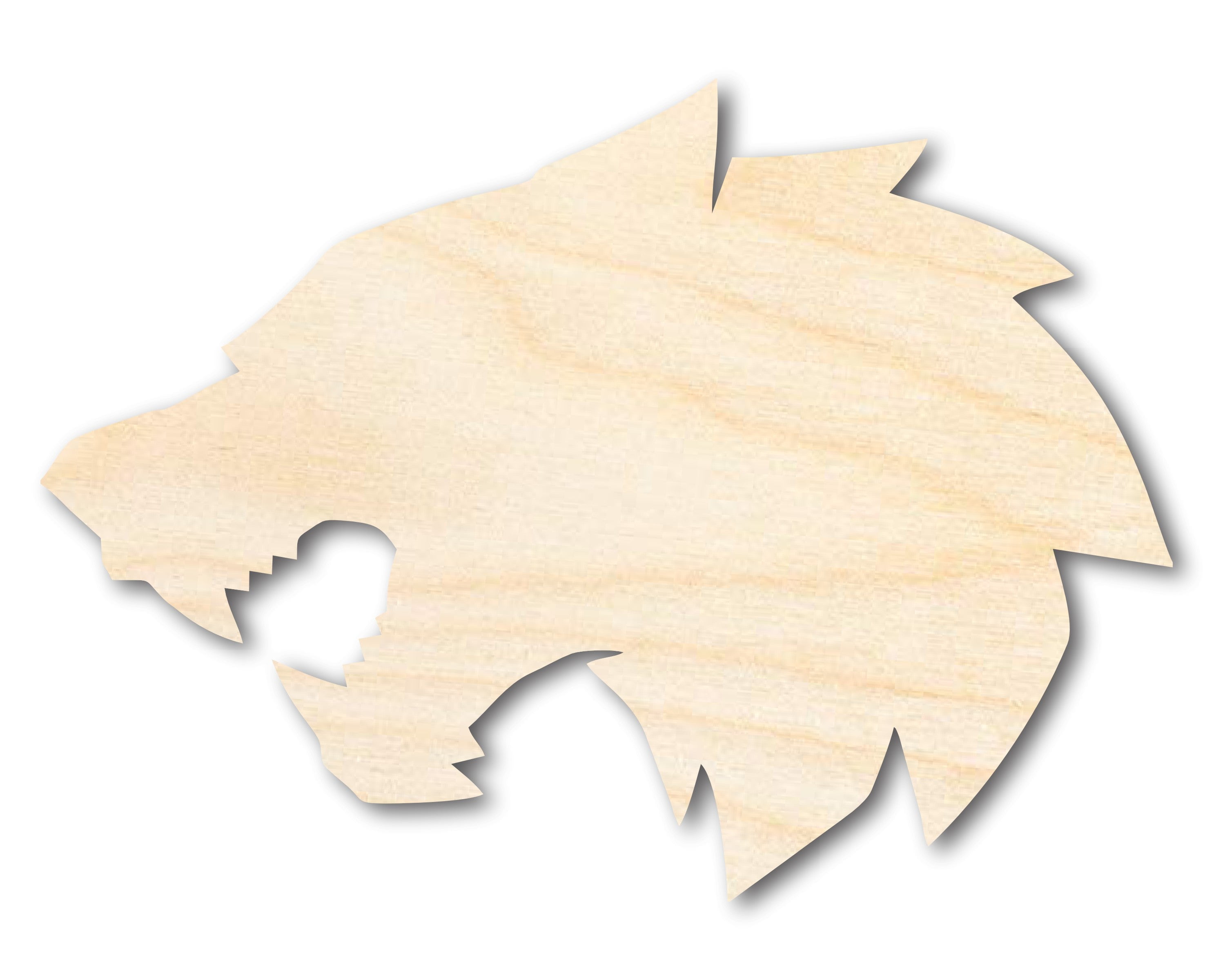 Unfinished Wood Wolf Mascot Shape | DIY Craft Cutout | up to 46" DIY 30 ...