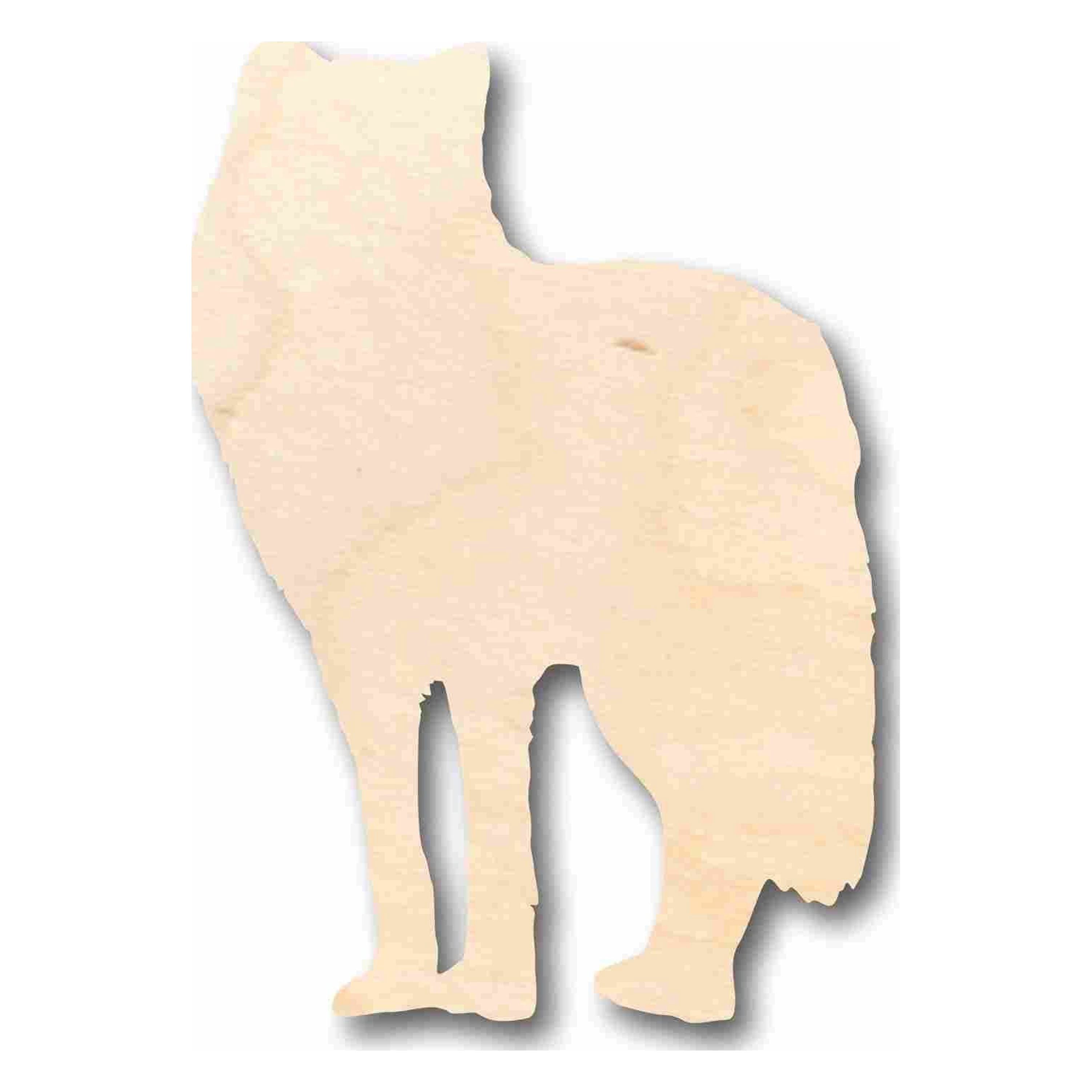 Unfinished Wood Wolf Silhouette - Craft- up to 46" DIY 3" / 1/4 ...